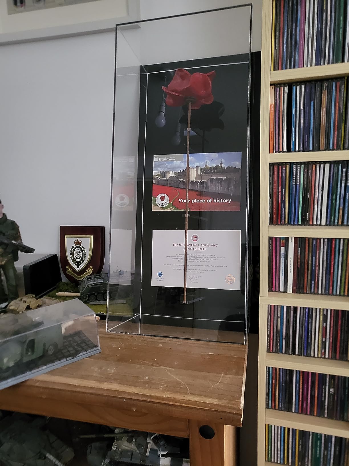Tower Of London Poppy Display Case Wall Mounted : Amazon.co.uk: Home ...