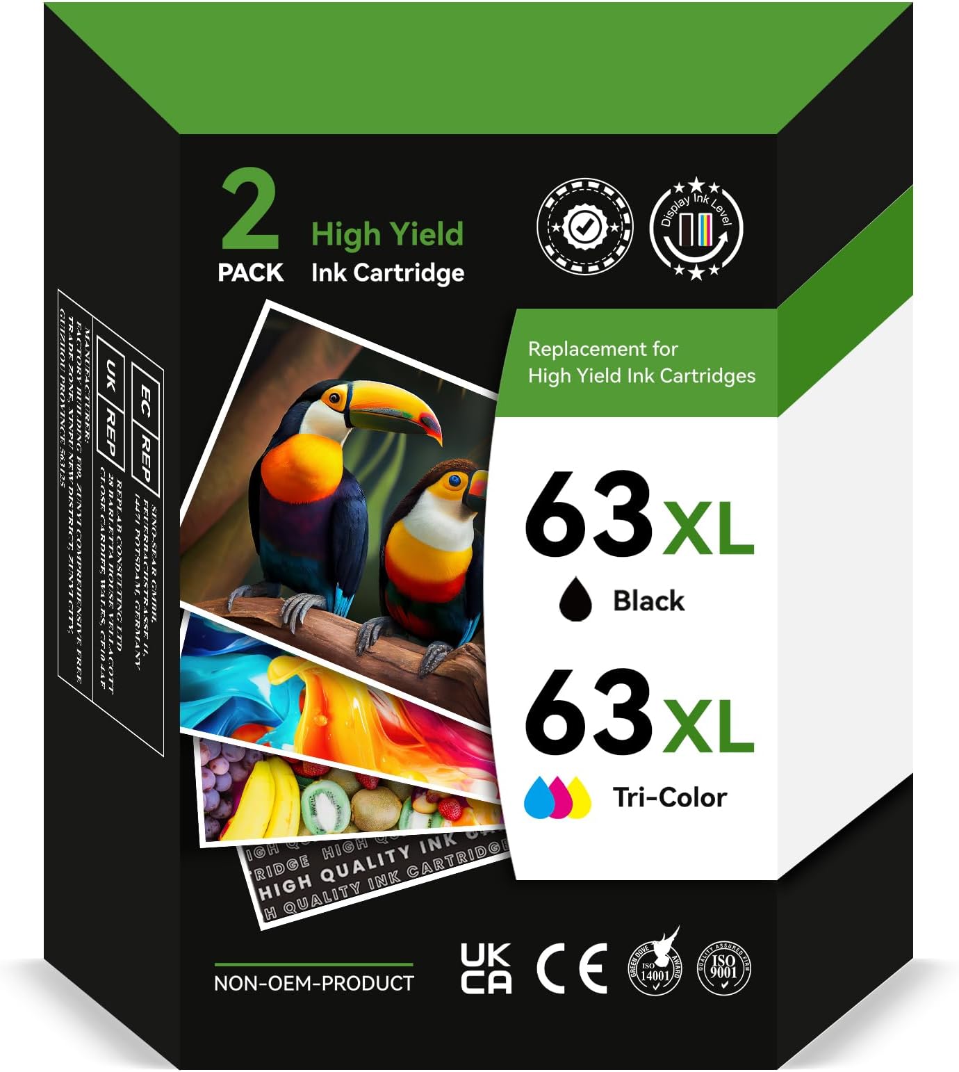Amazon.com: HP 63XL Tri-color High-yield Ink | Works with HP DeskJet ...