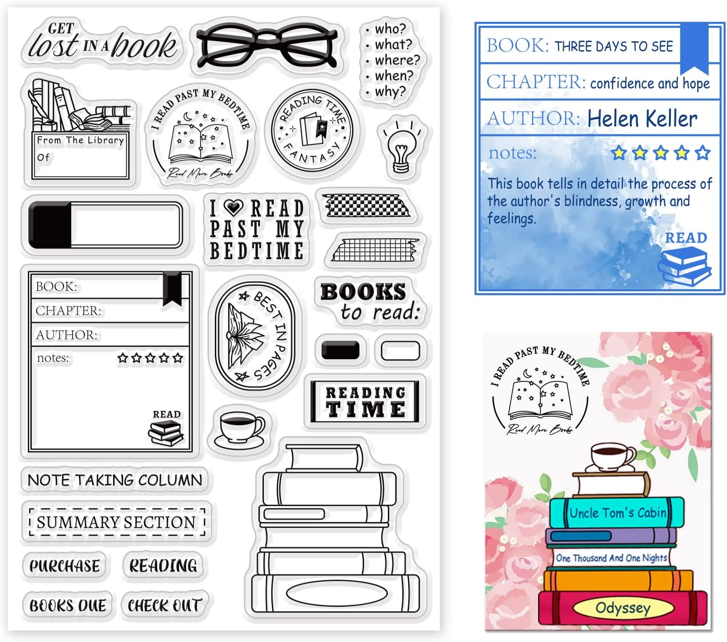 Amazon.com: DDOUJOY Bookstore Book Club Library Reading List Clear ...