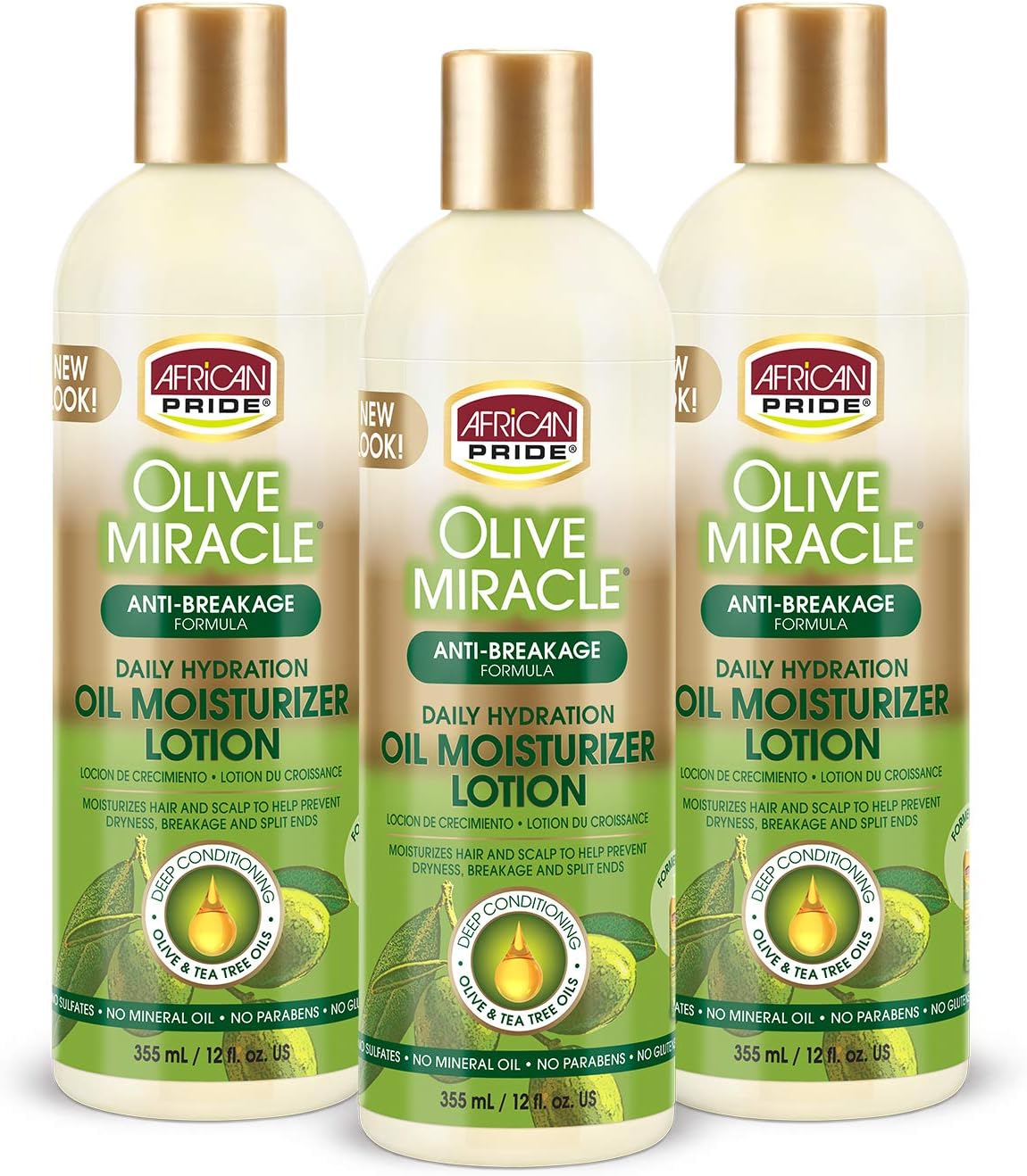 Amazon.com: African Pride Olive Miracle Hair Moisturizing Lotion (3 ...