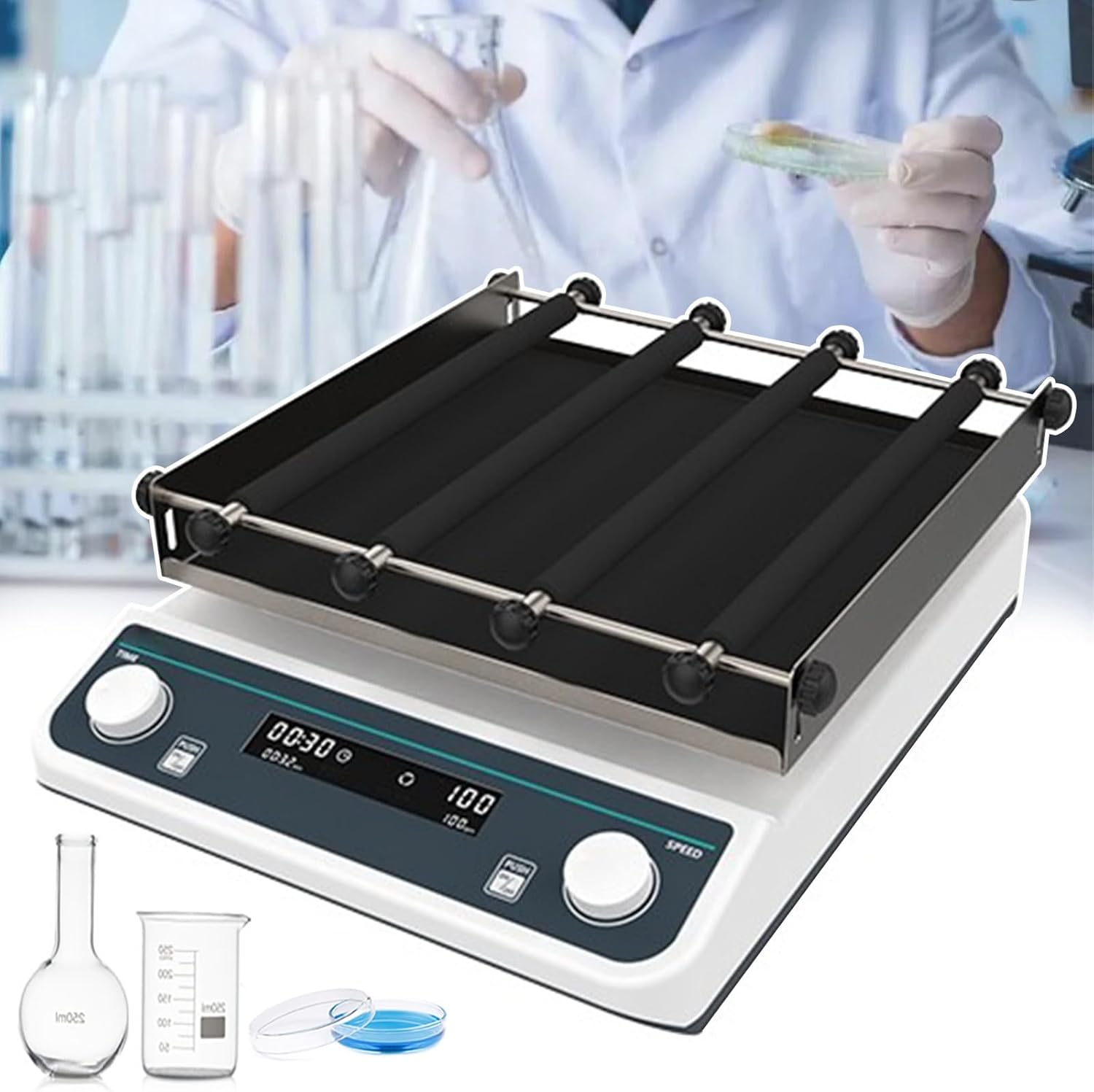 DRFGHK Orbital Shaker, Laboratory Horizontal Rocking 40-200 RPM ...