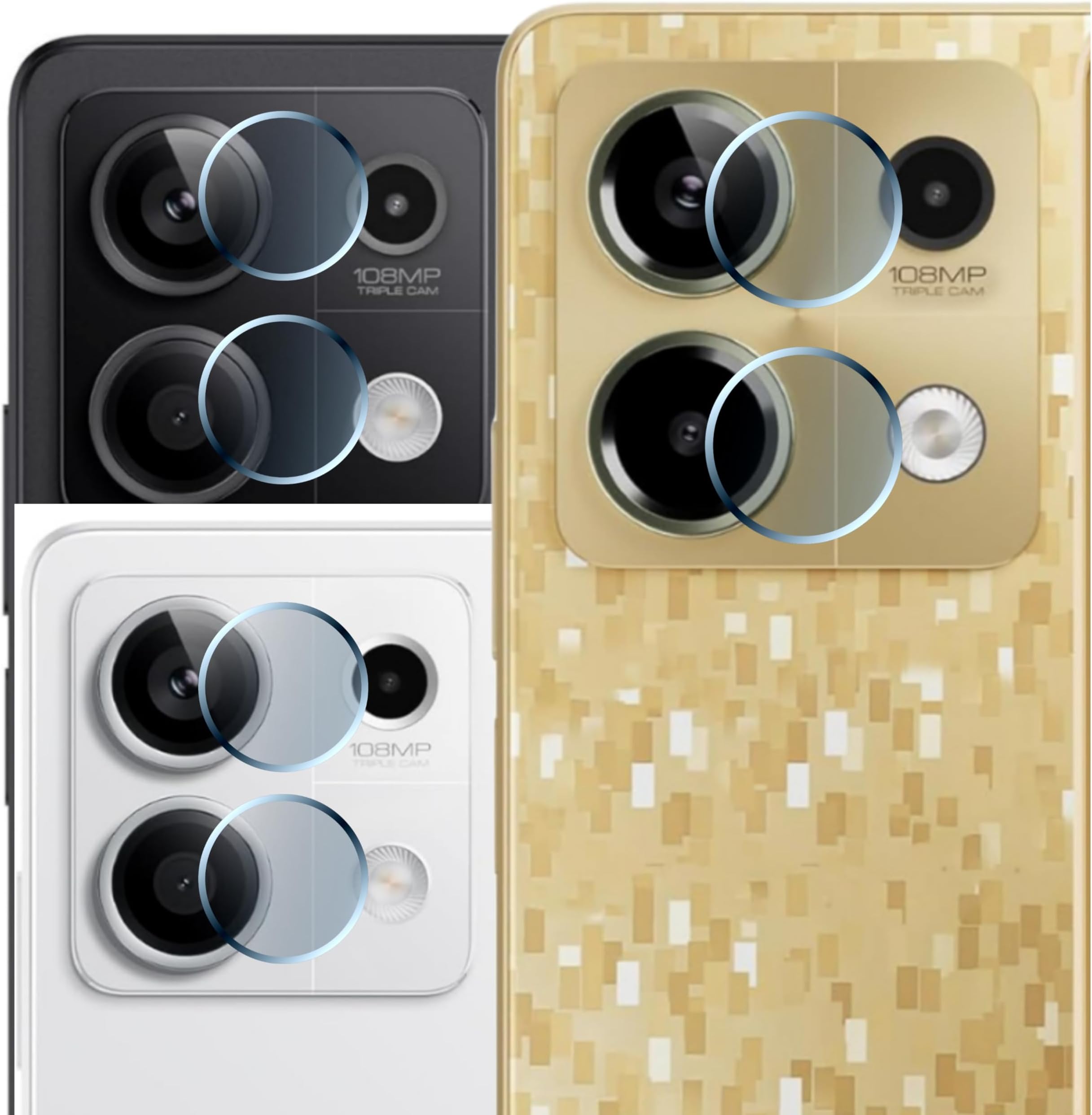 TECH KONNECT Redmi Note 13 Pro Camera Lens Protector, Camera Glass ...