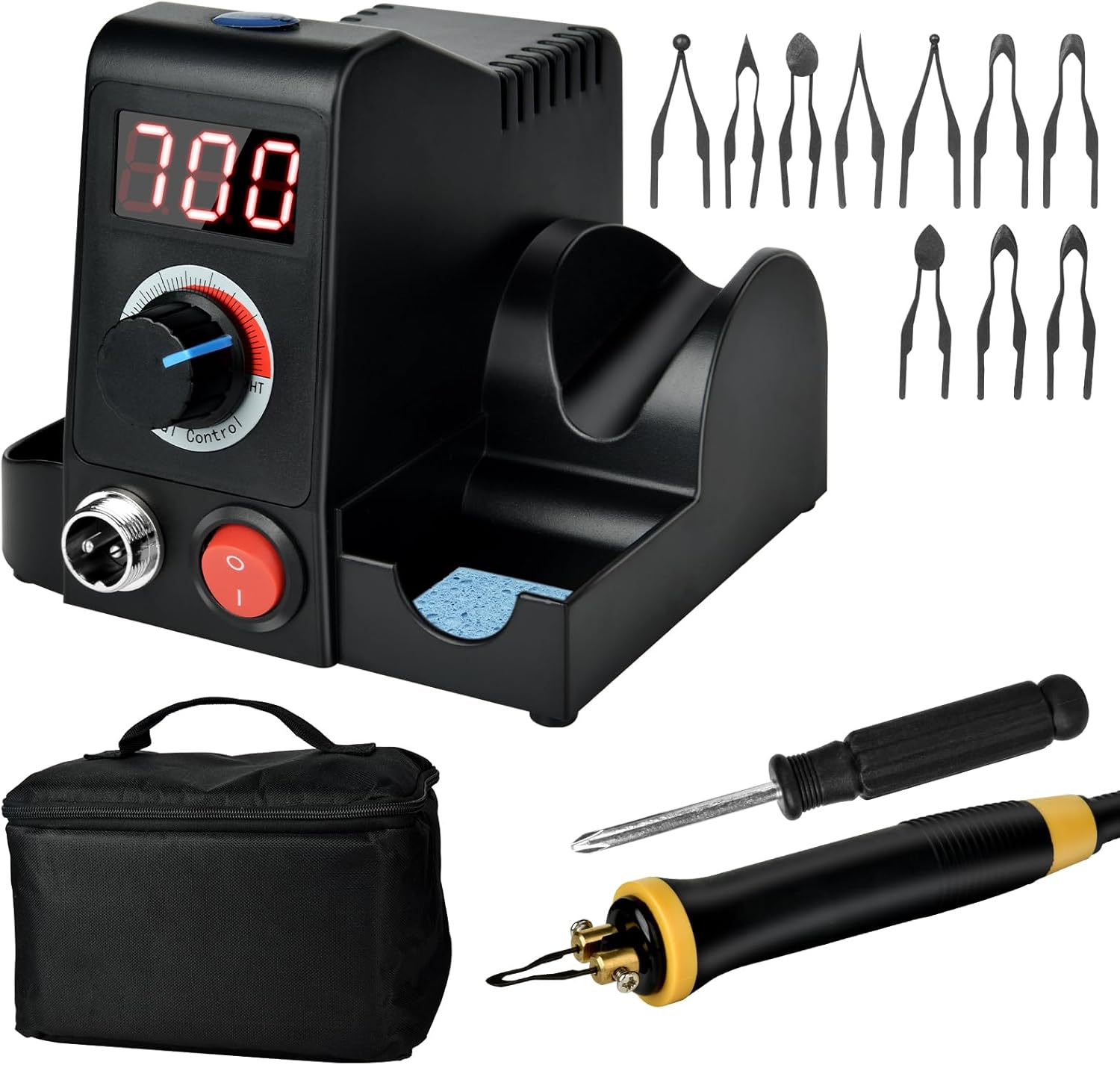 Pyrography Wood Burning Tool Set, 40W Wood Burner Pen Pyrography Wood ...