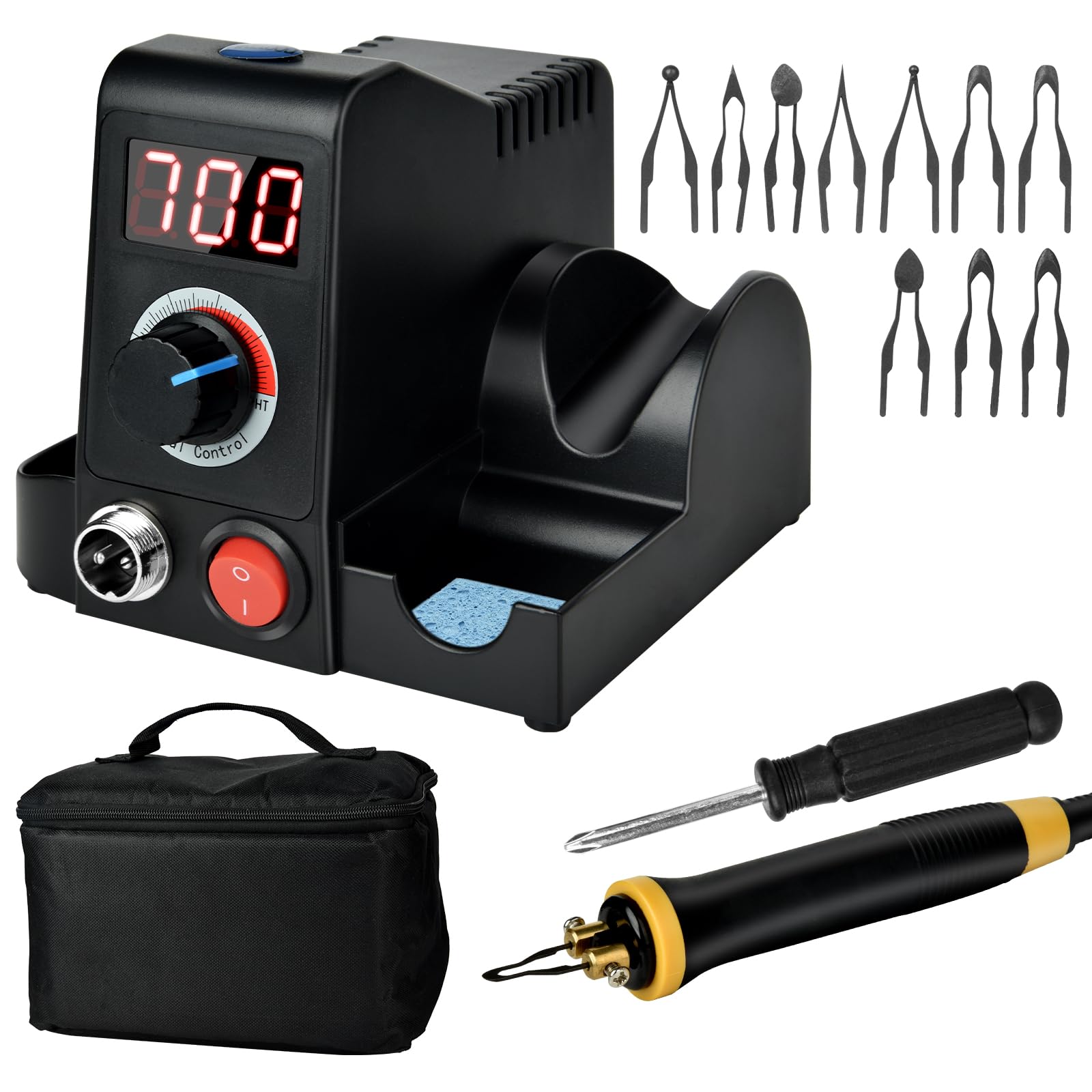 Pyrography Wood Burning Tool Set, 40W Wood Burner Pen Pyrography Wood ...