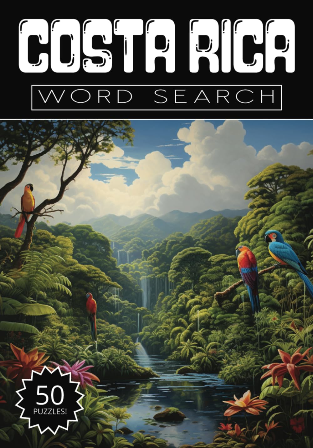 Costa Rica Word Search: 50 San José Puzzles, Word Find, Vocabulary ...