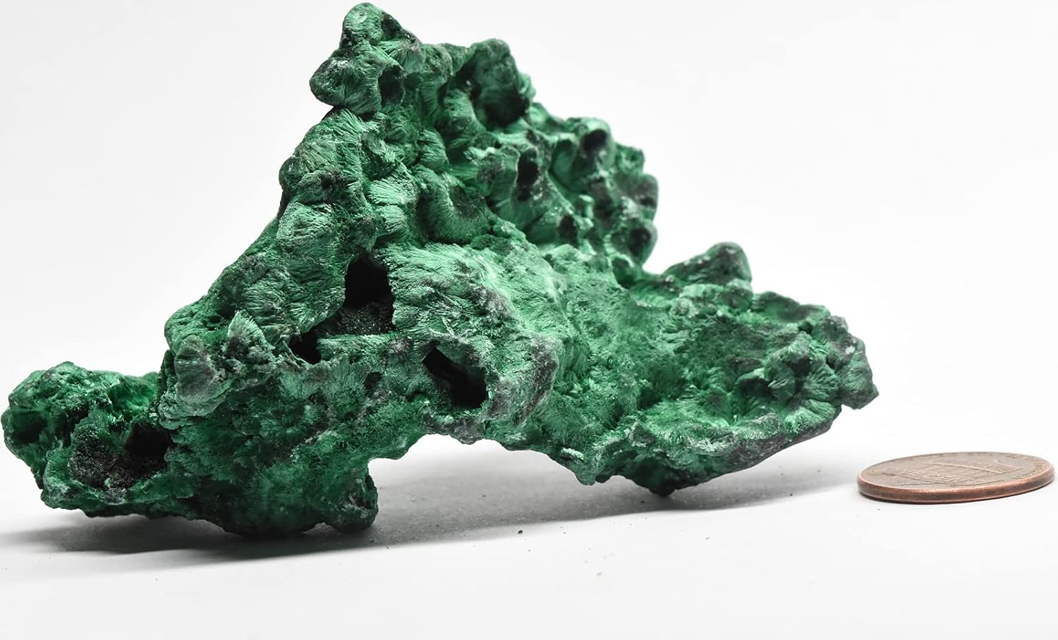 Amazon.com: 3.4" 425ct Dark Green Fibrous Malachite Cluster Natural ...