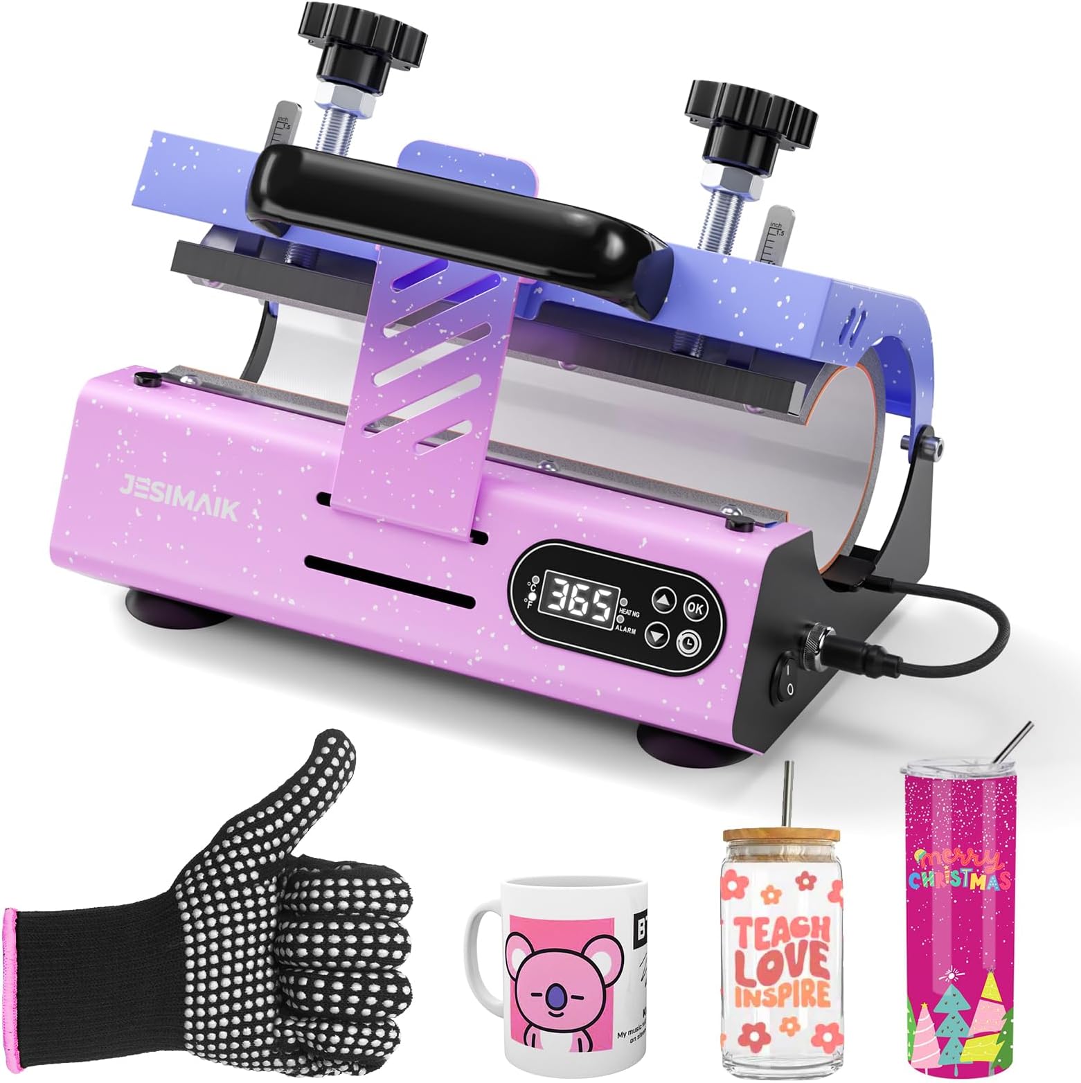 Amazon.com: AKEYDIY Portable Tumbler Heat Press Machine, Mug Press ...