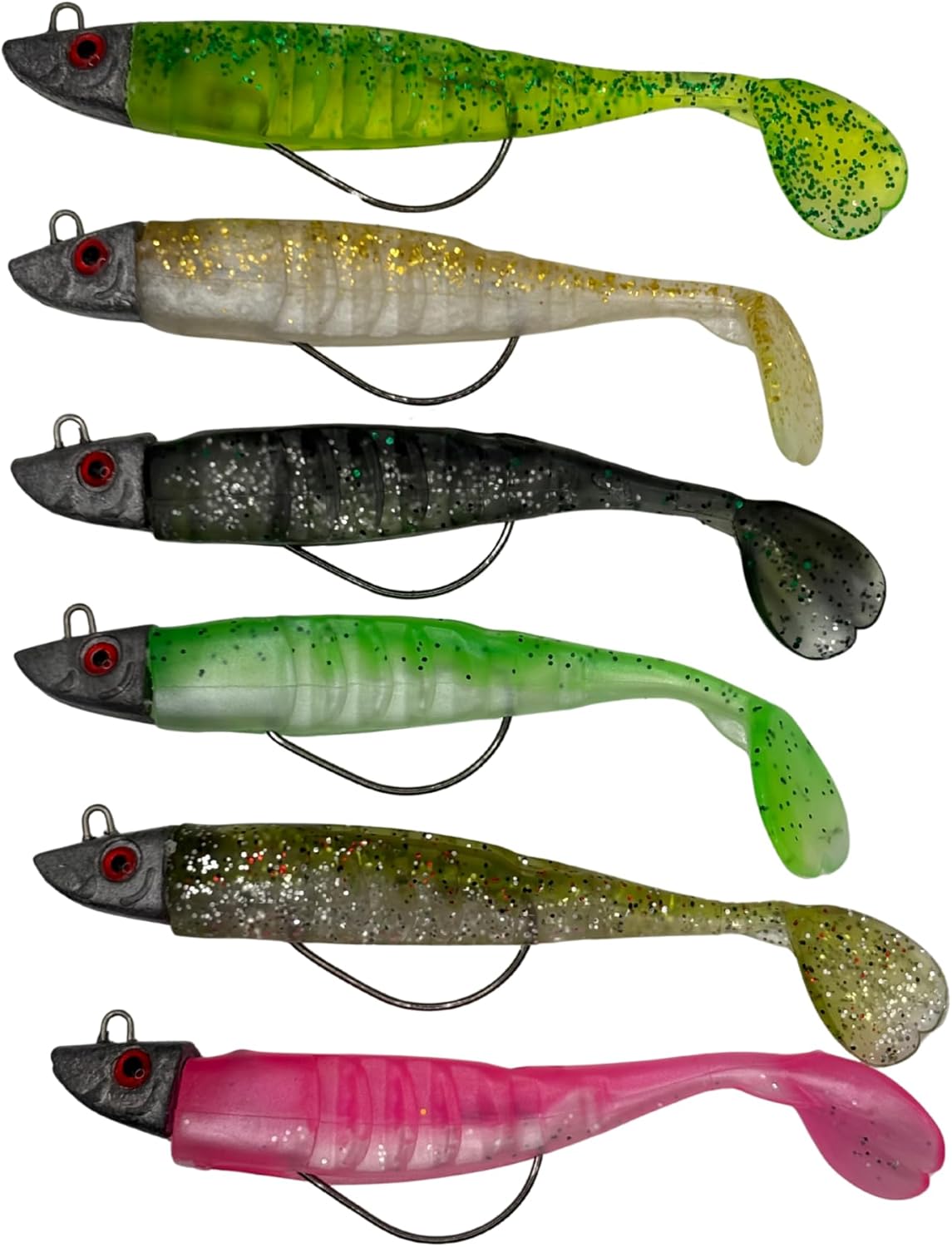 Amazon.com : HALYXS 6-Pack - Swimming Minnow, Fishing Lures, Bass Lures ...