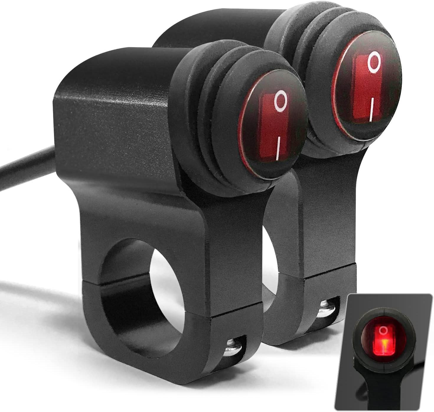 Amazon.com: ATV Light Switch 12V Handlebar Switch Waterproof Motorcycle ...