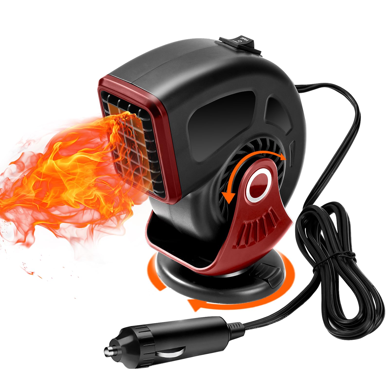 Car Heater, 12V Portable Car Heater Plug in Cigarette Lighter, 2 in 1 ...