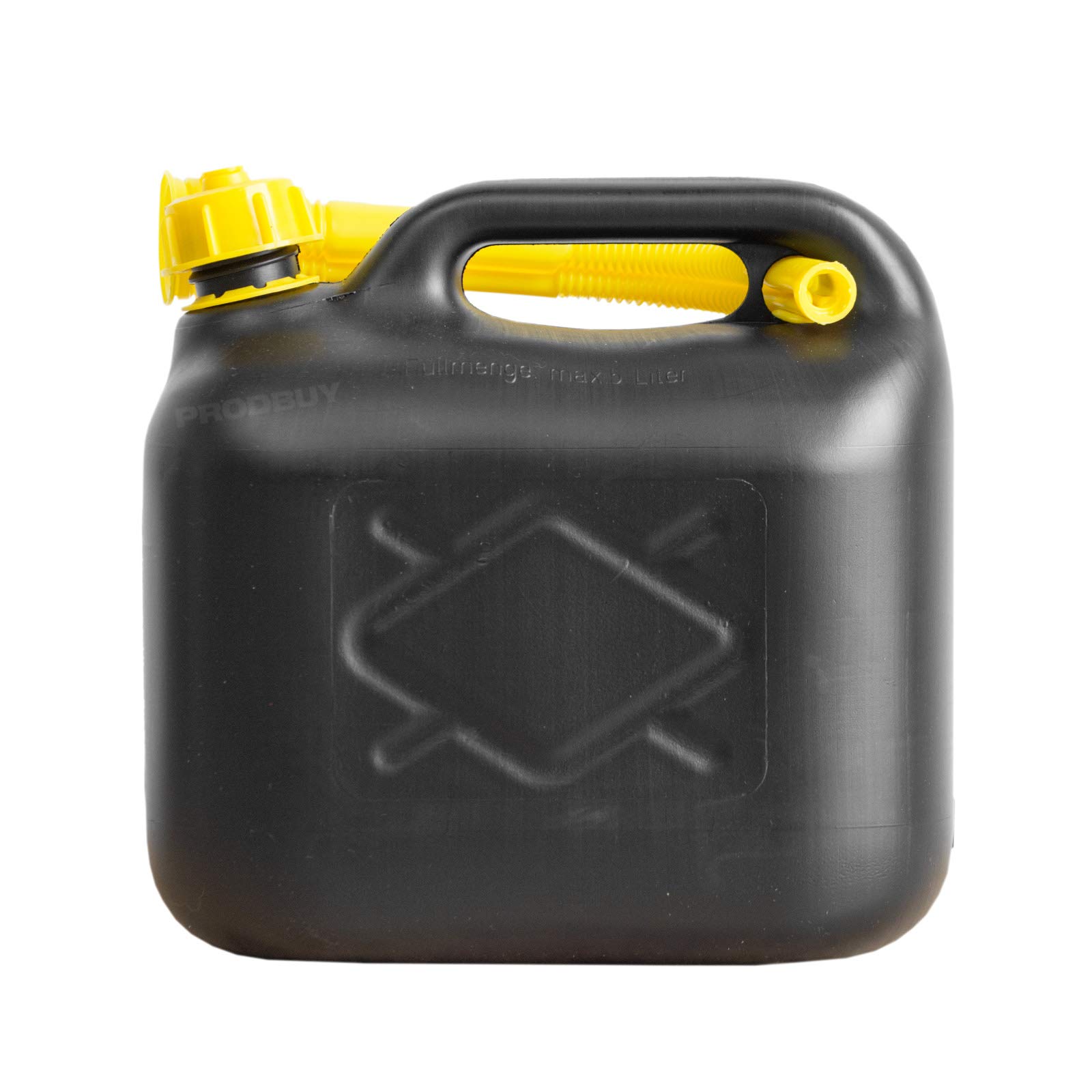 Buy 2 x 5 Litre Black Plastic Jerry Cans Fuel Containers with Flexible ...