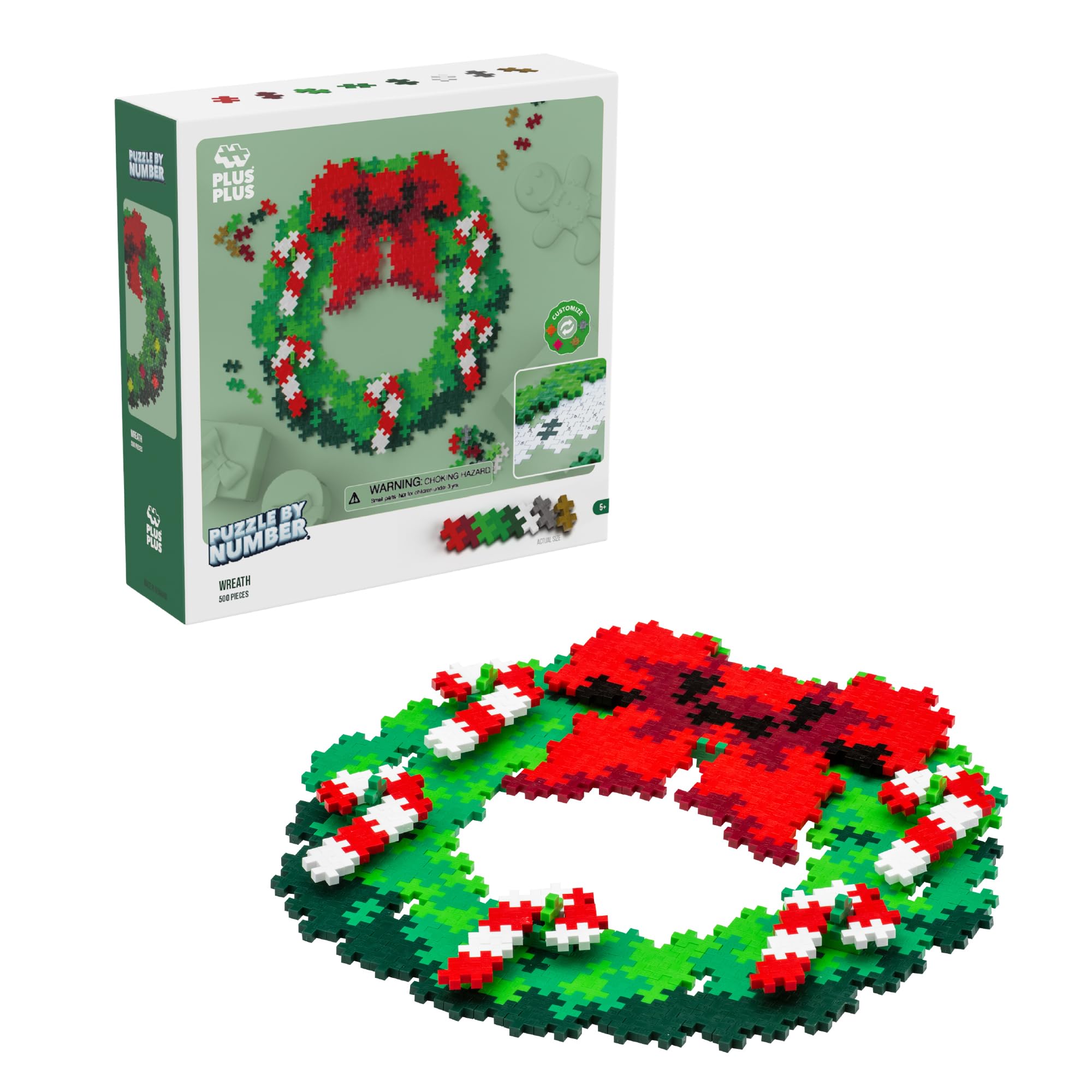 Amazon.com: PLUS PLUS Puzzle by Number, 500 Piece Mini Interlocking ...