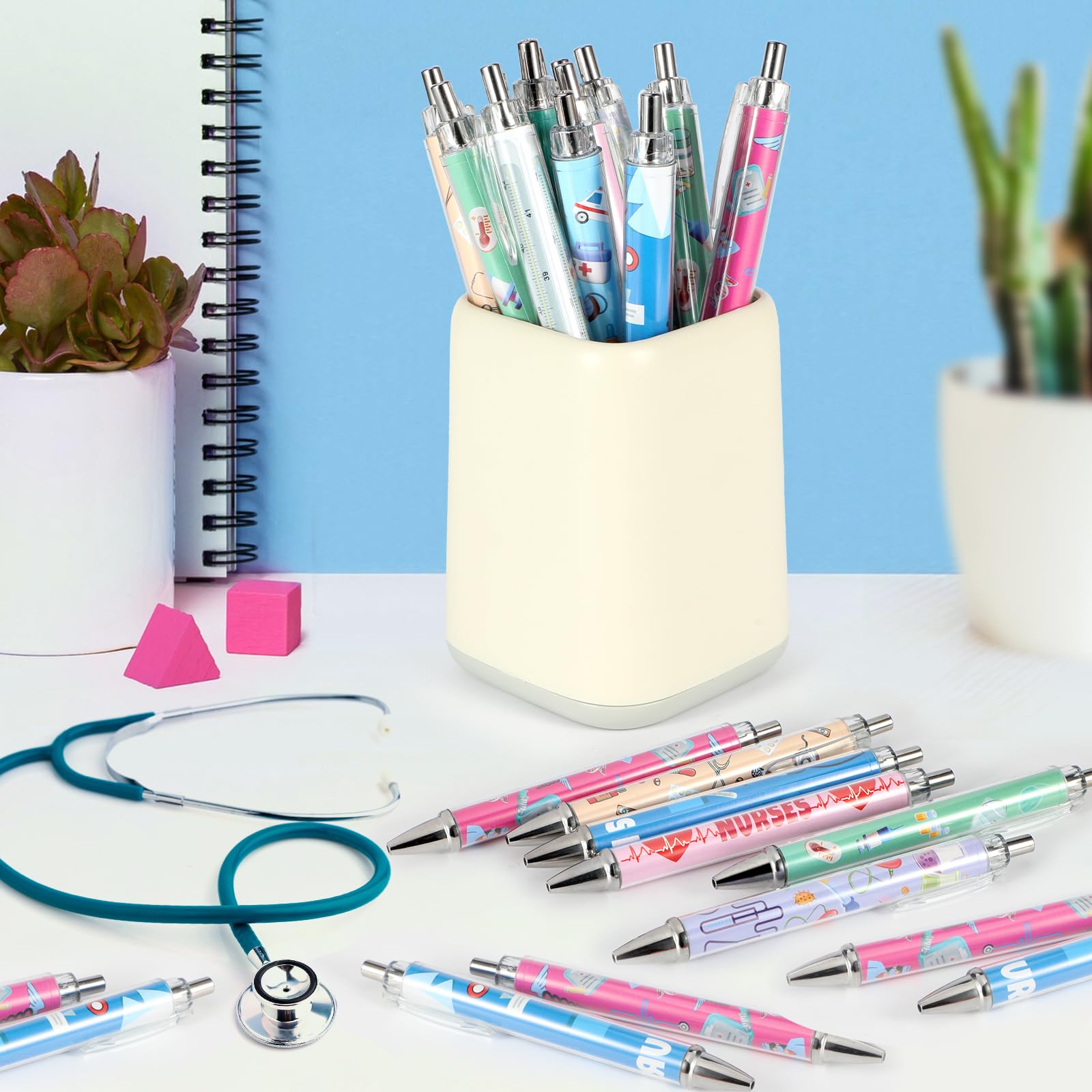 Snapklik.com : 180 Pieces Nurse Pens Funny Retractable Nurse Pens Nurse ...