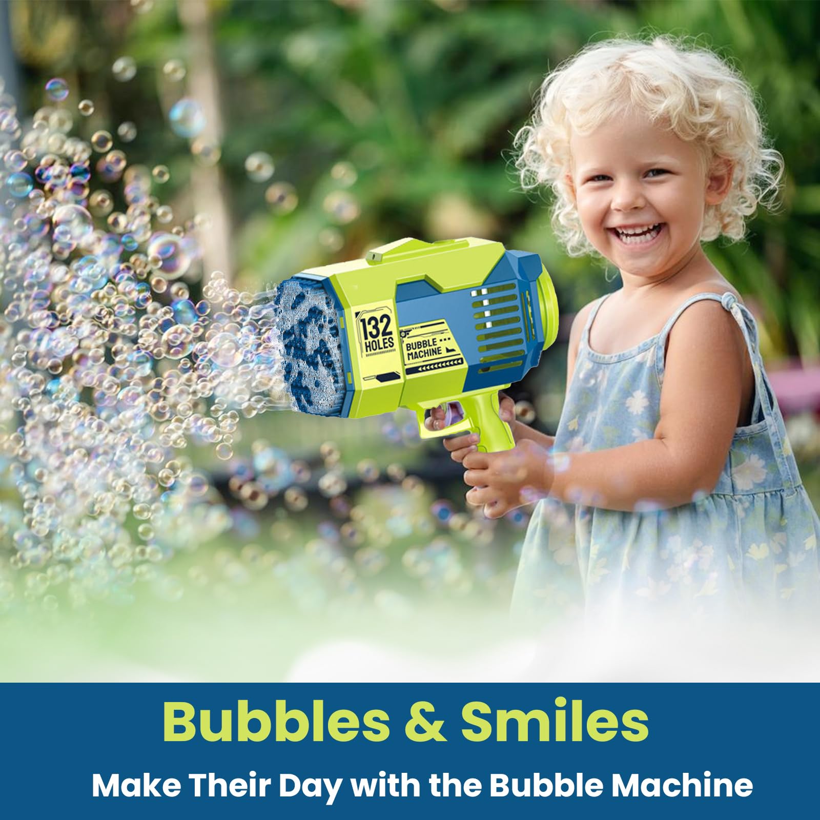 Pro Deals Bubble Machine Gun 132 Holes Bubble Blower | Rocket Launcher ...