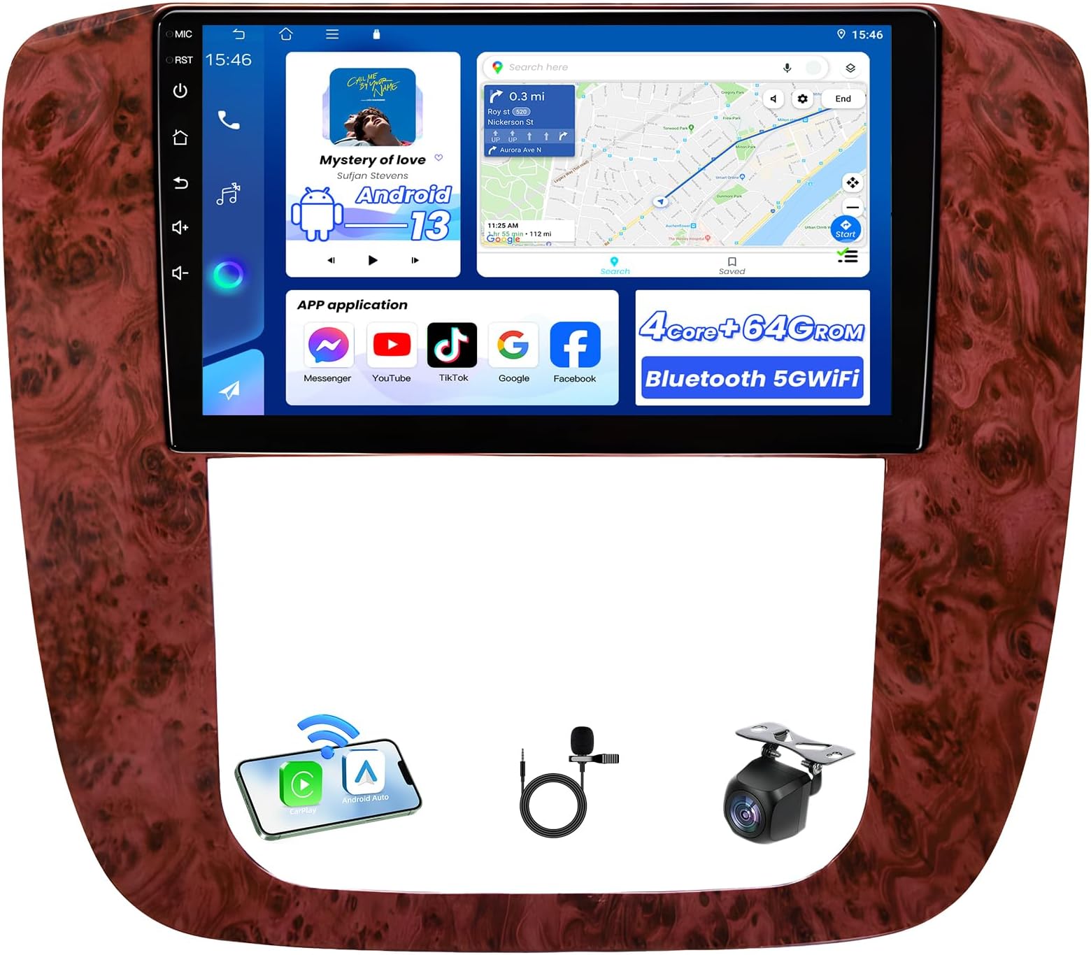 Amazon.com: 4+64GB 12.1 Inch Touch Screen for GMC Yukon Sierra ...