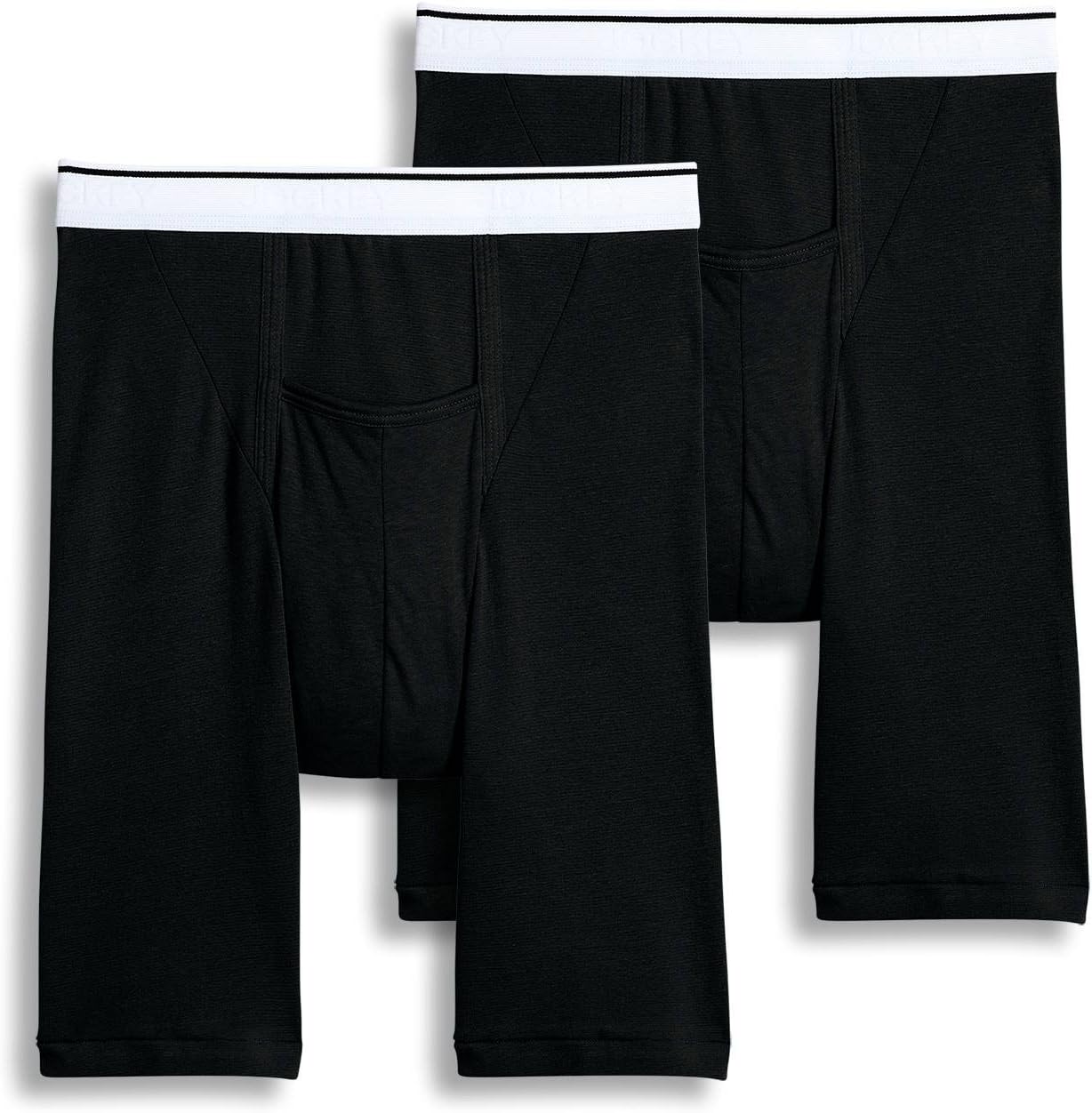 Jockey Men's Underwear Pouch Midway Brief - 2 Pack, Black, l at Amazon ...