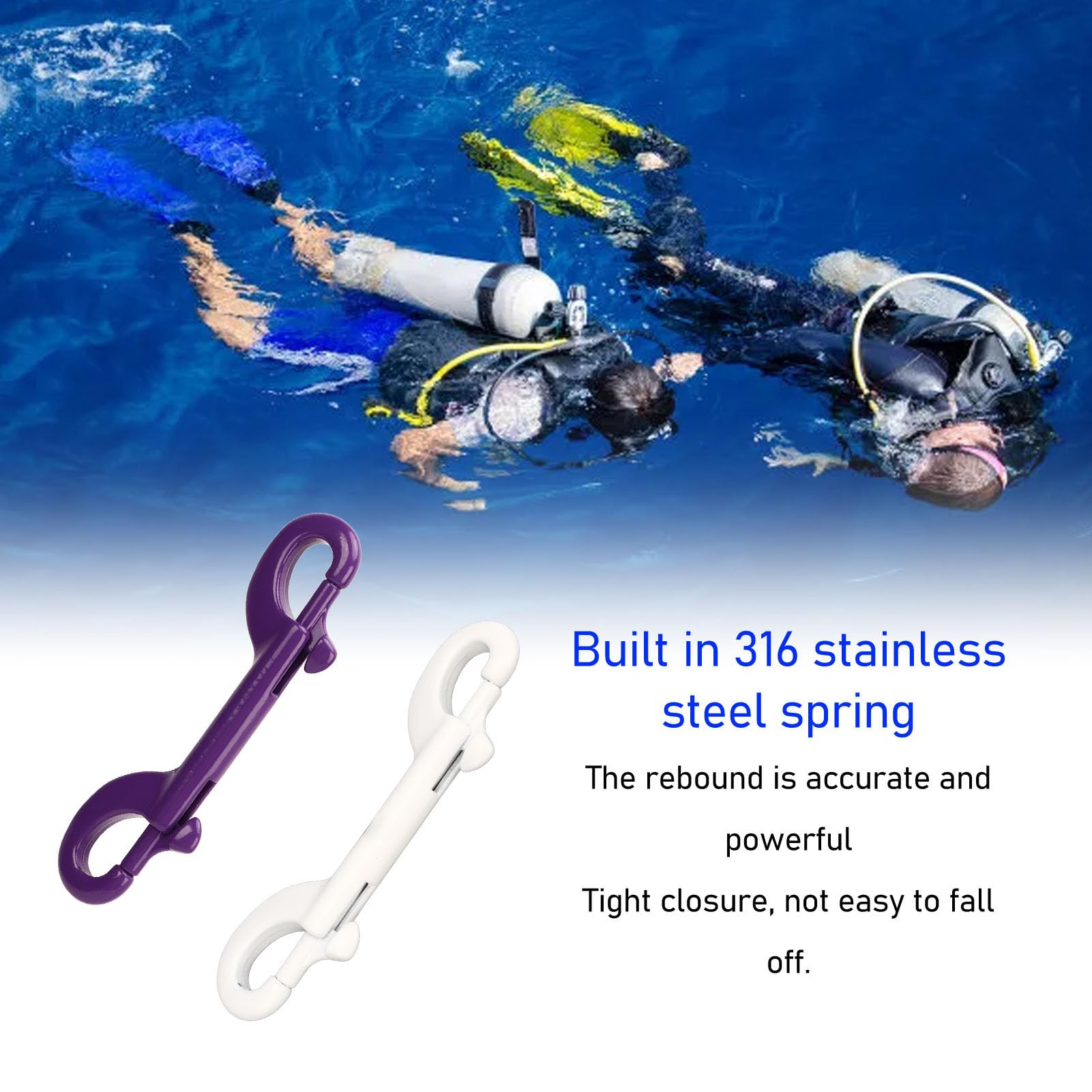 Spearfishing Stringer With Carabiner - Plastic Coated Cable For Scuba ...