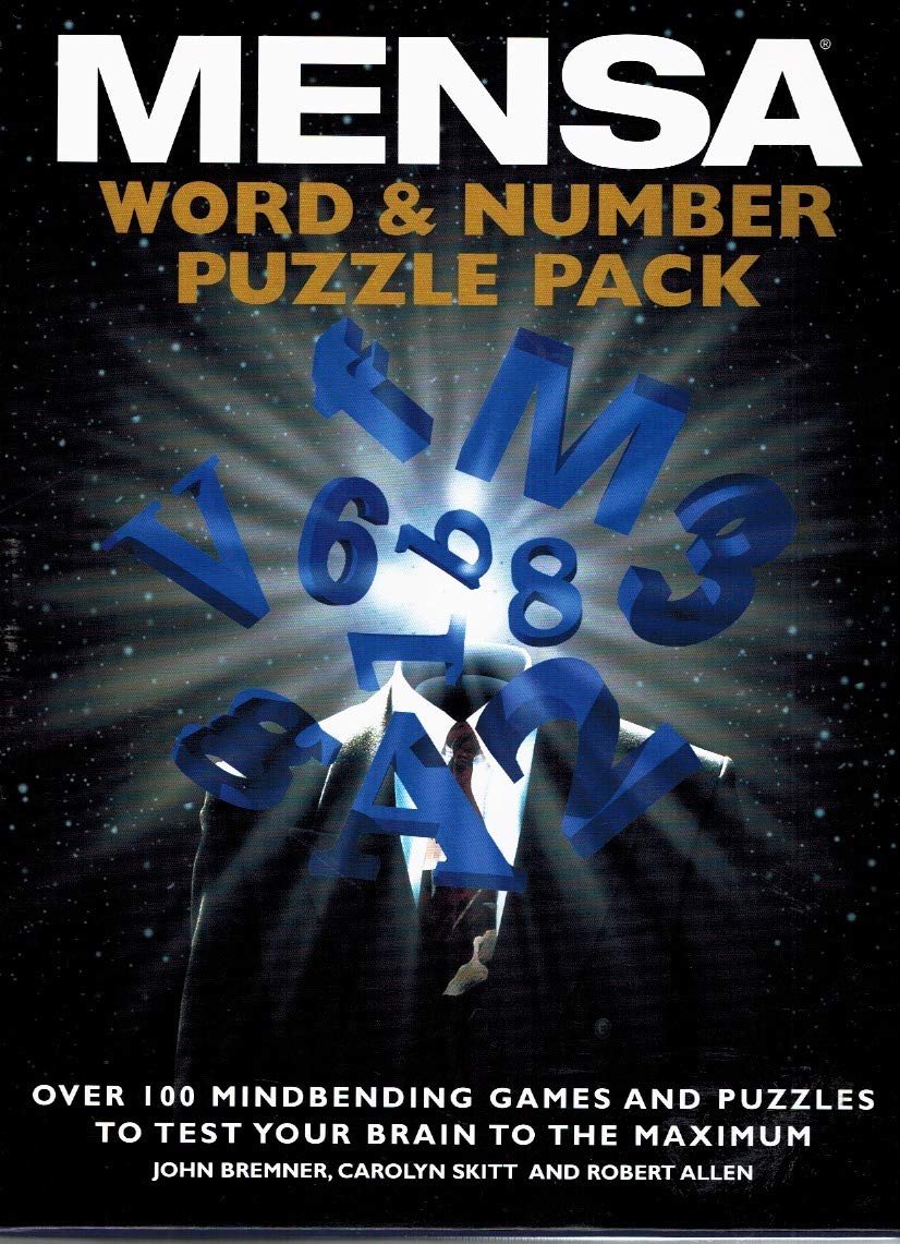 Mensa ~ Word & Number Puzzle Pack (Box Set) by John Bremmer