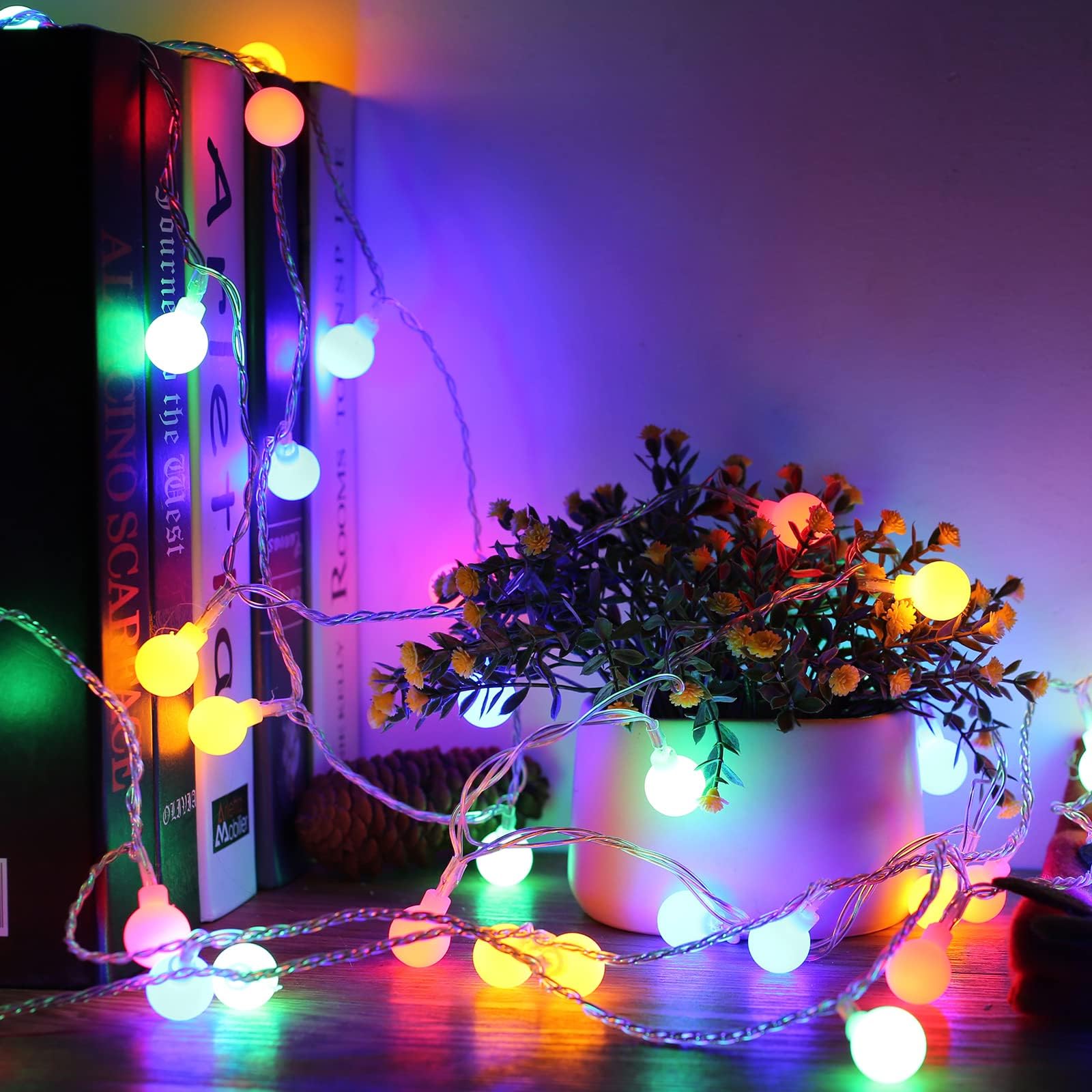 LED Guirlande lumineuse multicolores de 9,5 m avec 20 balles pour ...