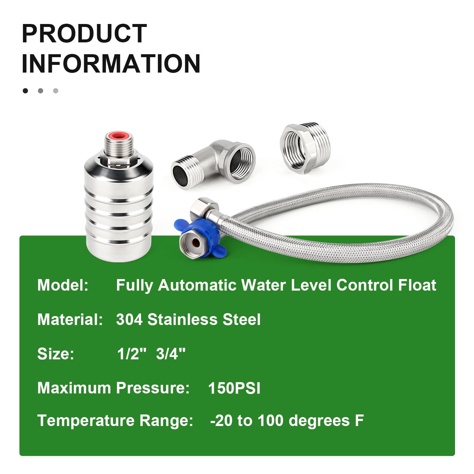 Snapklik.com : TAISHER 1/2" 3/4" 304 Stainless Steel Automatic Water ...