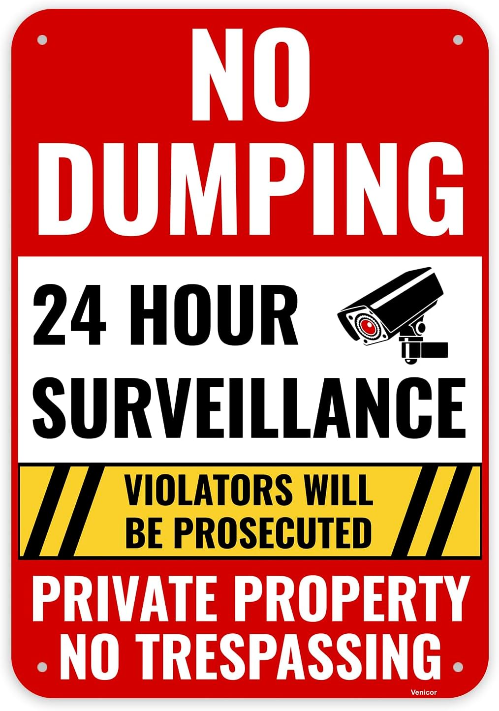 Amazon.com: 1PC No Dumping Sign Private Property Sign, 13 x 9 Inches ...