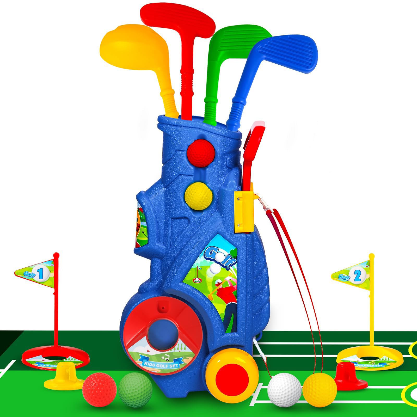 Golf Club Set for Kids, Indoor Outdoor Sports Toys for Boys Girls Ages ...