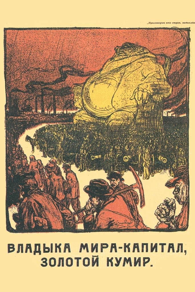 Anti Capitalism Soviet Union Vintage Style Propaganda Poster 24x36 inch ...
