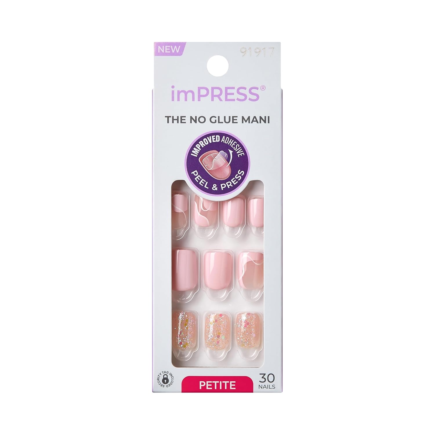 Amazon.com: Kiss Impress No Glue Mani Press On Nails, Design, 'This ...