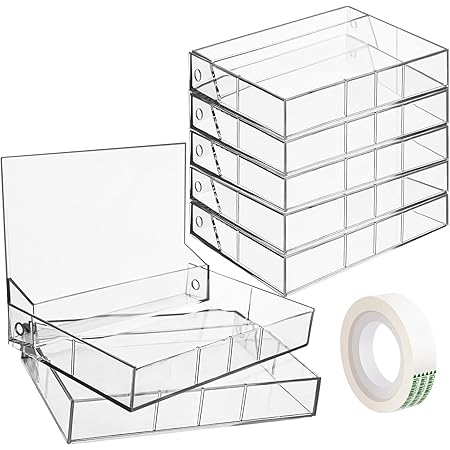 Amazon.com: 20 Pack Cassette Cases Clear Plastic Blank Cassette Tape ...