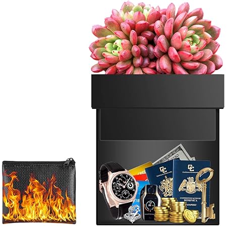 Younion Flower Pot Diversion Safe with Key Lock, Secret Hidden Safe ...