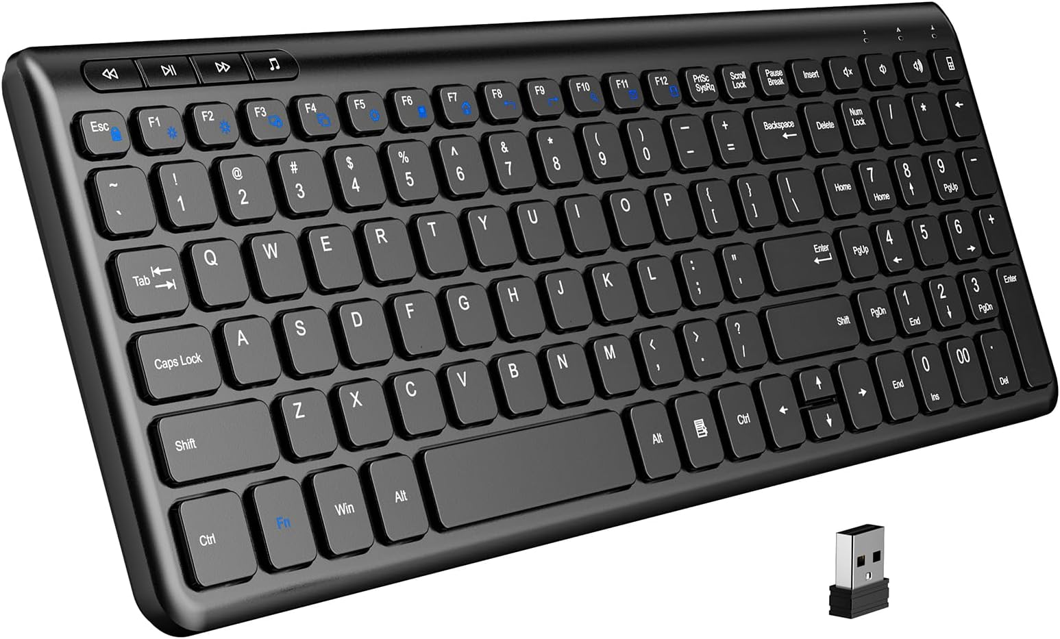 Amazon.com: X9 Ergonomic Wireless Keyboard with Wrist Rest - Comfort ...