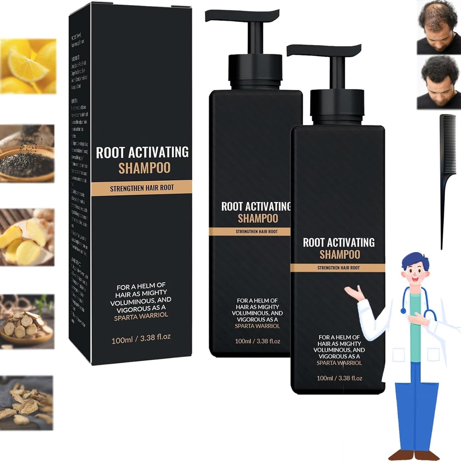 Root Activator Shampoo,Mane Root Activator Shampoo,Hair Reverse ...