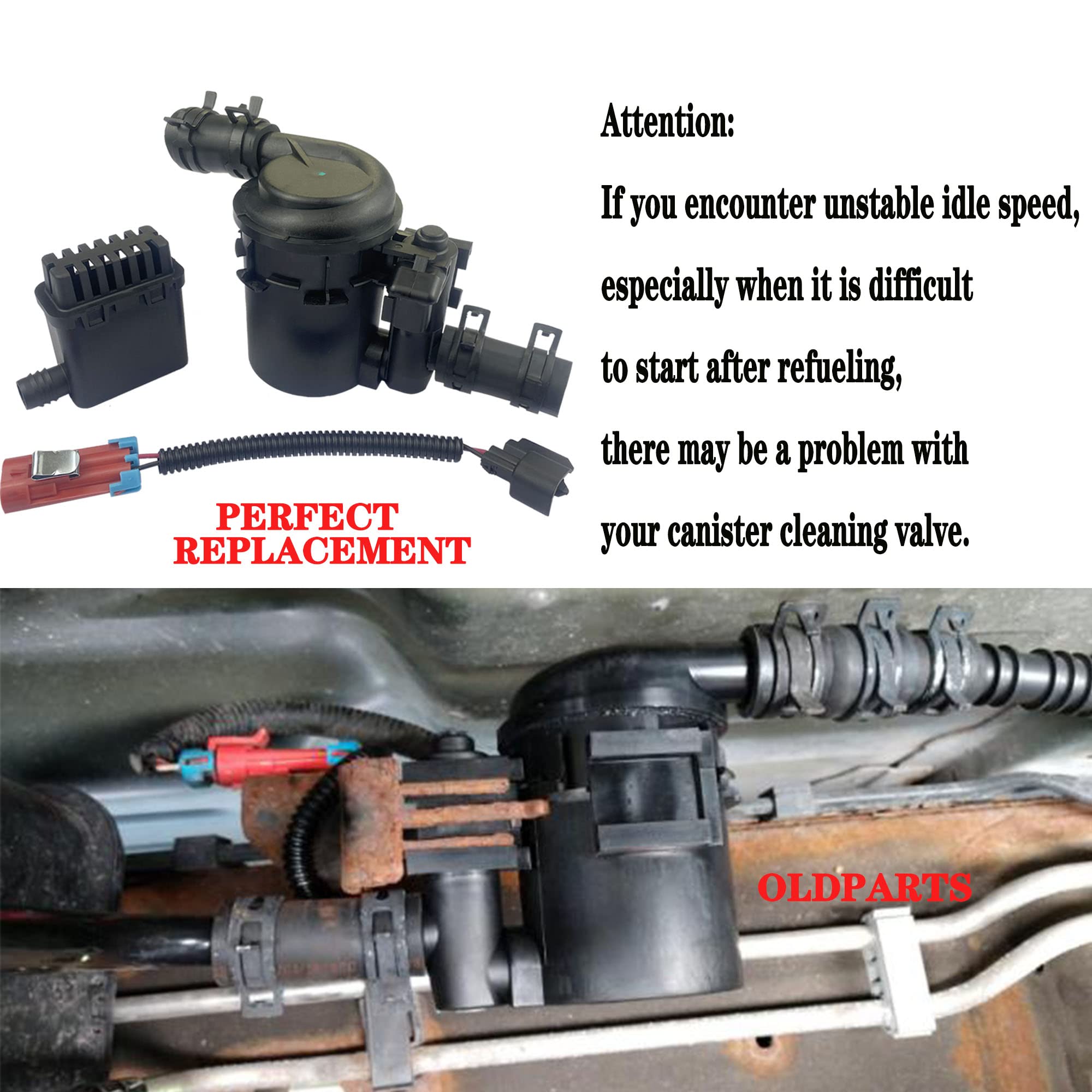 YzusGomumu Car Vapor Canister Vent Solenoid Compatible with Chevrolet ...