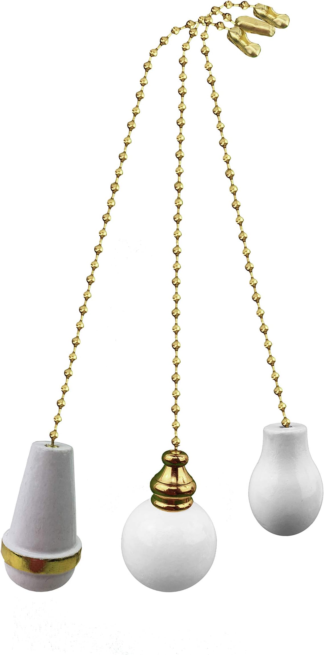 Runwireless Decorative green Ceramic Pendulum Ceiling Fan Pull with ...