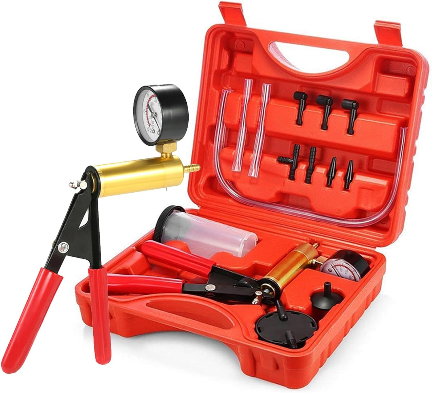 Amazon.com: KOLLMAX Brake Bleeder Kit and Hand Vacuum Pump Tester Tool ...