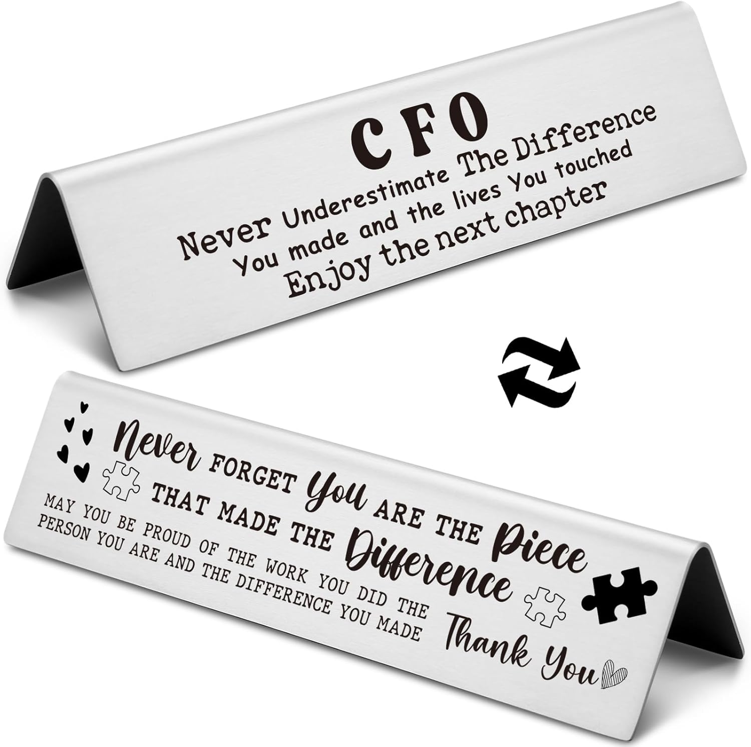 Amazon.com: Funny Desk Signs Office Nameplate for Chief Financial ...