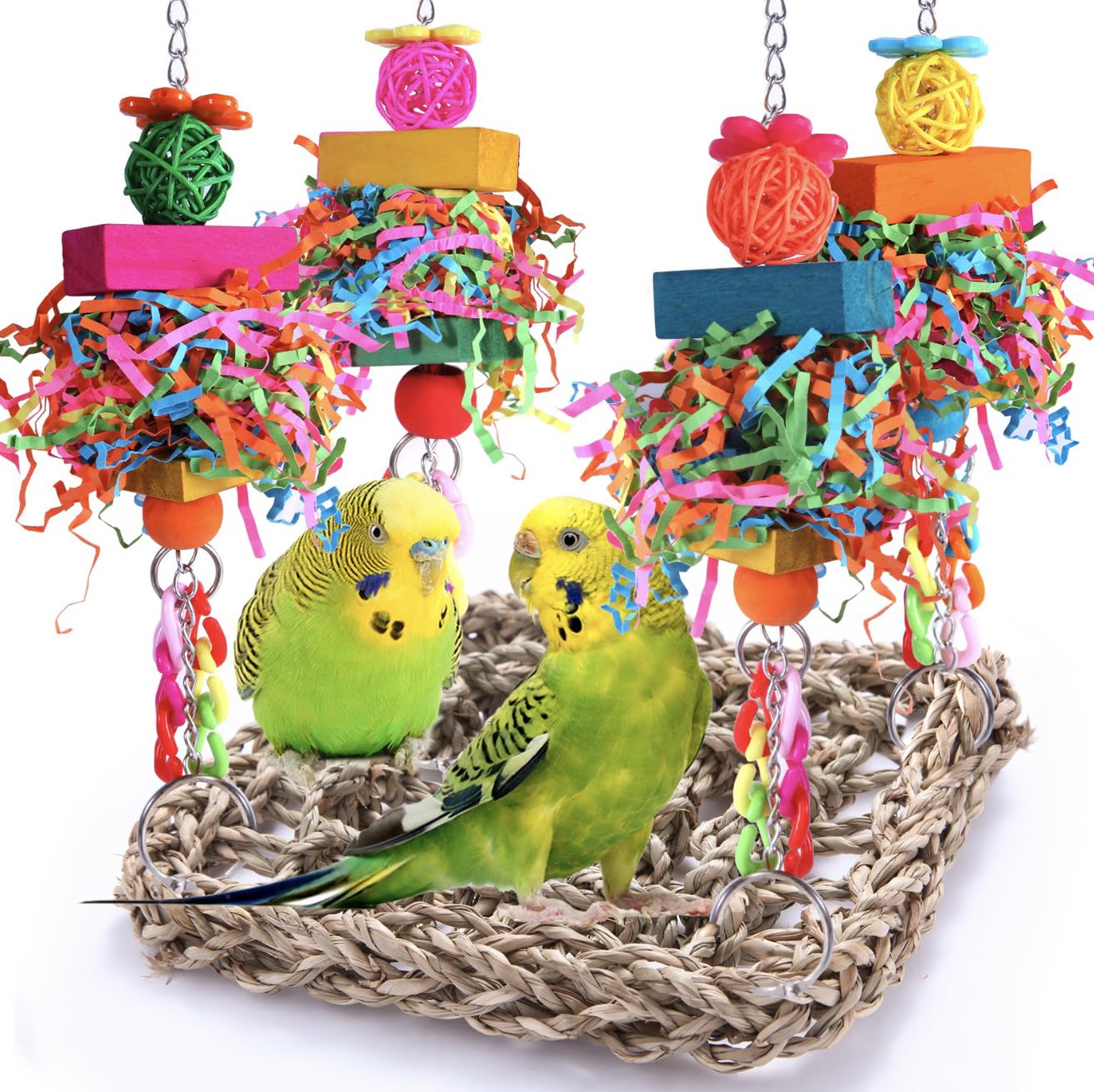 Amazon.com : Parakeet Toys Bird Toys Conure Toys Birdcage Stands Bird ...