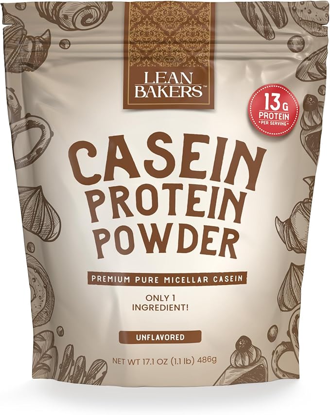 Amazon.com: LEANBAKERS, Casein Protein Powder, Pure Micellar Casein ...