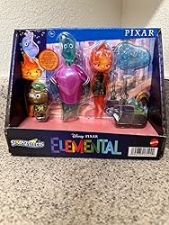 Amazon.com: Disney and Pixar Elemental Action Figure 3 Pack, Authentic ...