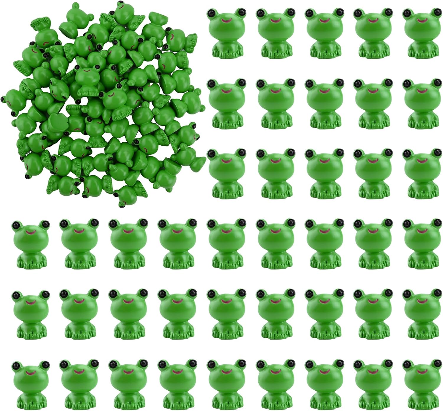Amazon.com: Ksheria 50pcs Mini Tiny Frogs Figurines - Cute Resin Frog ...
