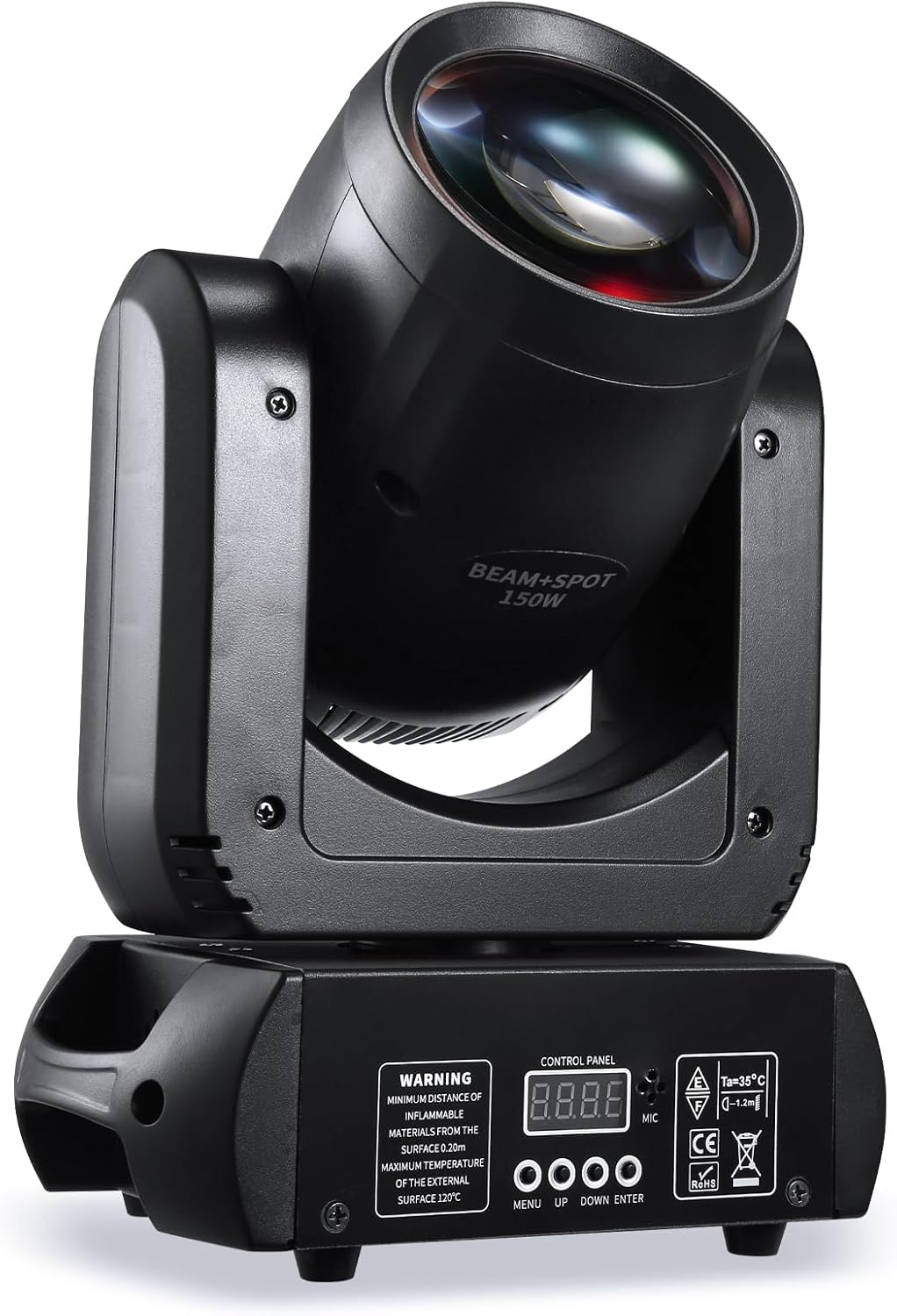 150W Moving Head LED DMX512 Spot Beam RGBW Wash GOBO 18 Prisma Dj Disco ...