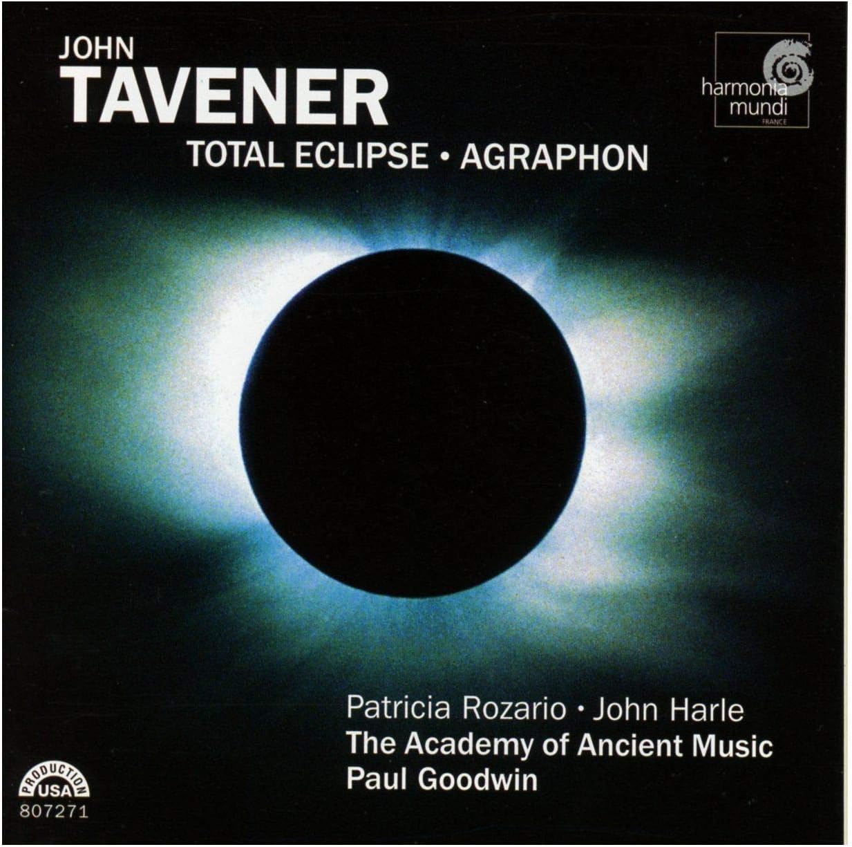 Total Eclipse / Agraphon: Academy of Ancient Music, J. Tavener, Paul ...