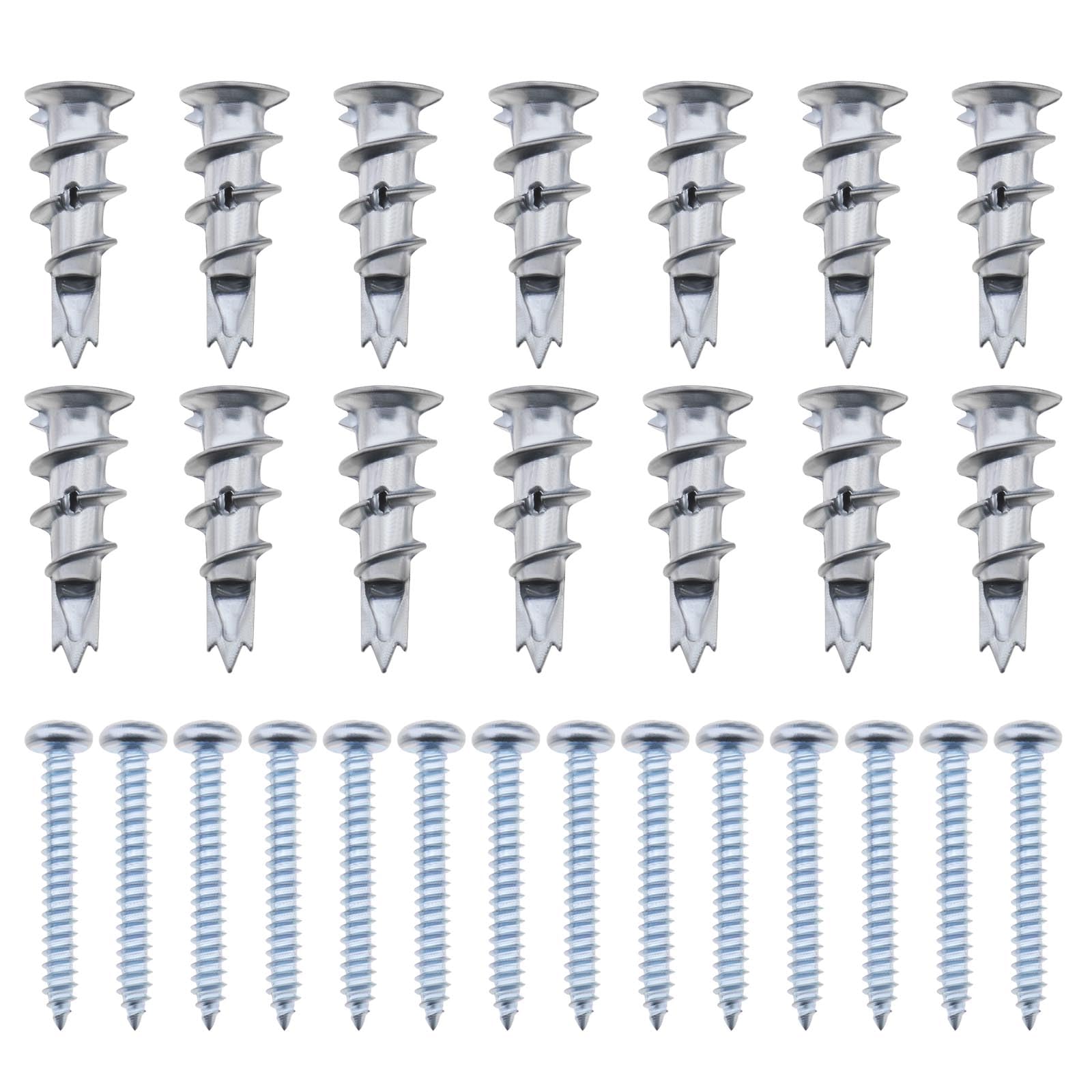 Buy SING F LTD 50PCS Self-Drilling Plasterboard Dowels & 50PCS Screws ...