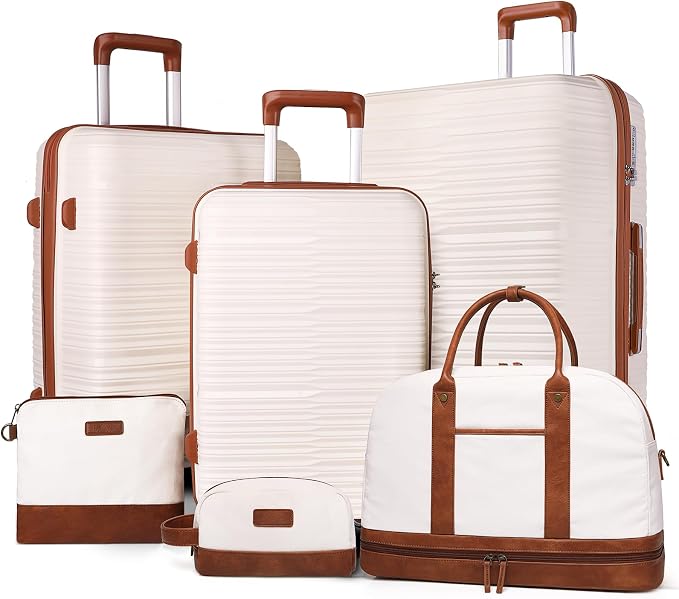 RUNCODE Travel Luggage Sets 3 Piece with Spinner Wheels and TSA Lock ...