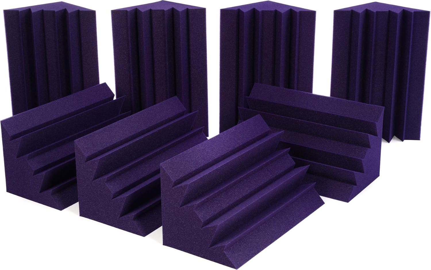 Amazon.com: Auralex LENRD Studiofoam Bass Traps 8-Pack - Purple ...