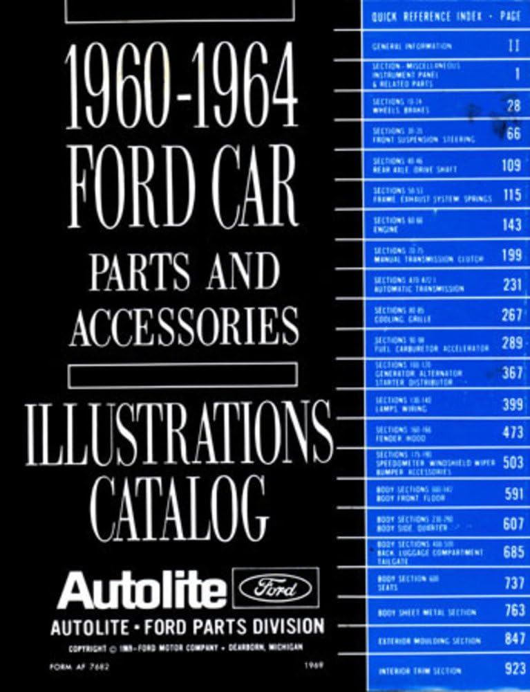 Amazon.com: bishko automotive literature 1960 1961 1962 1963 1964 Ford ...