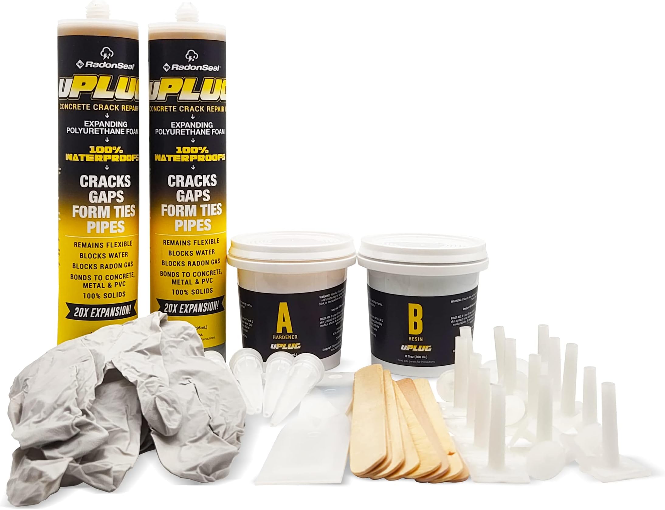 Polygem LCR Epoxy Concrete Crack Repair Kit - Stops Leaks - High ...