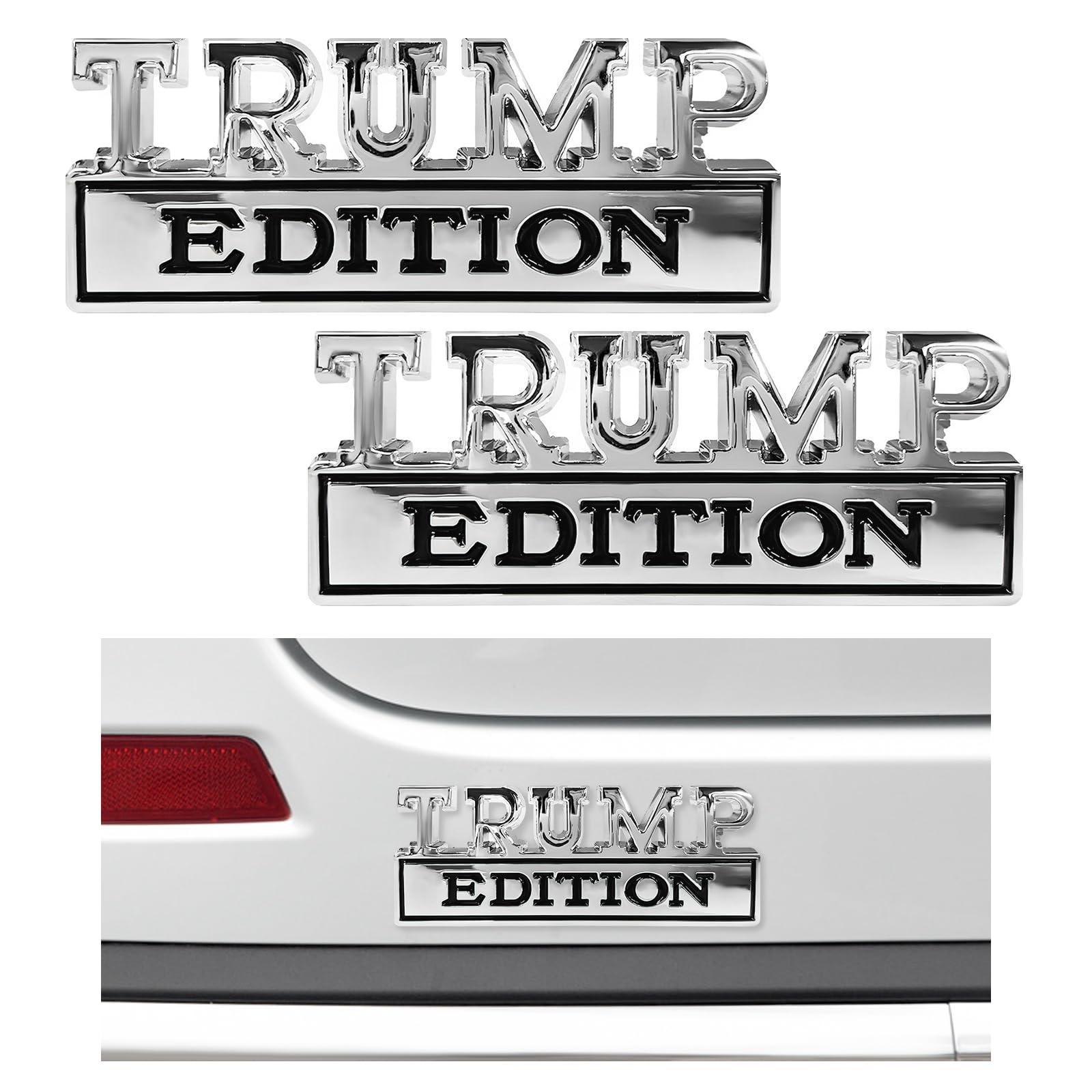 Amazon.com: Yourkar 2 Pack Trump Edition Car Emblem, Car Exterior ...