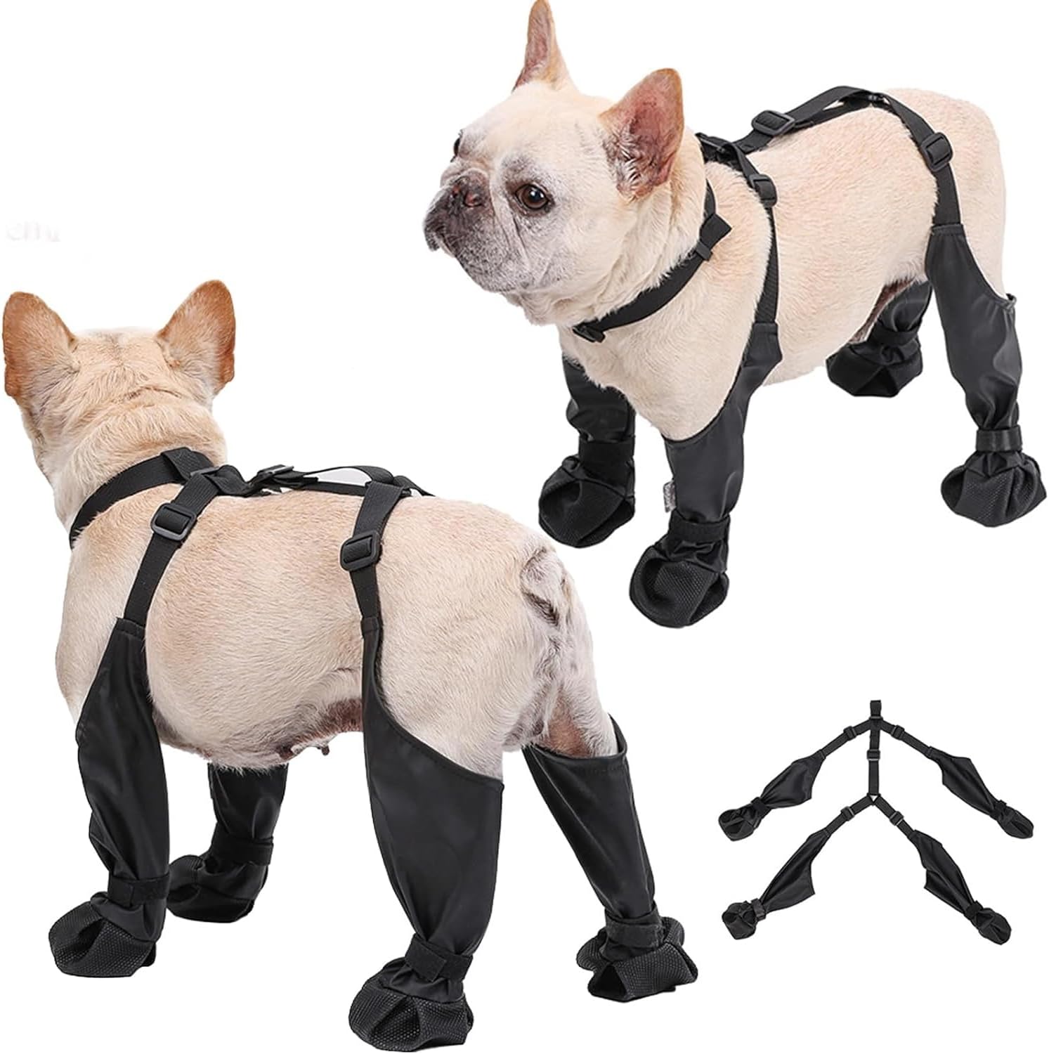 Amazon.com: Dog Paw Boot Leggings, Suspender Boots for Small Dogs ...