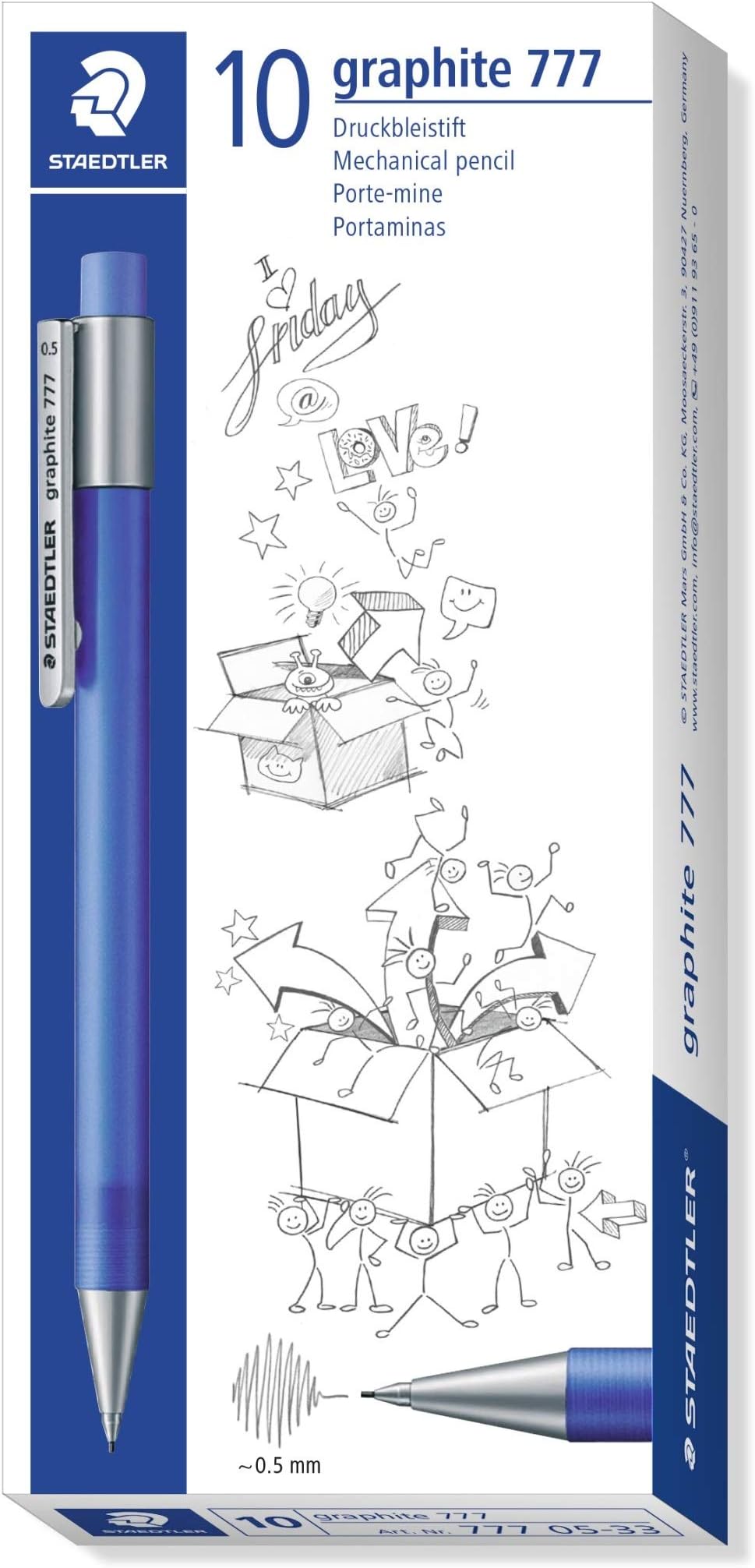 Staedtler Staedtler 777 05 – 33 Mechanical Pencil Graphite Lead ...